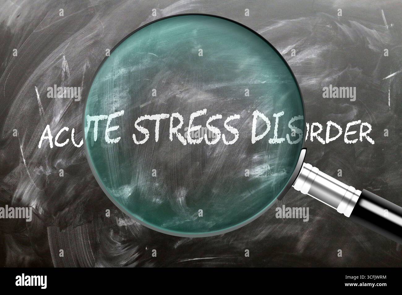 Acute stress disorder magnify hi-res stock photography and images - Alamy