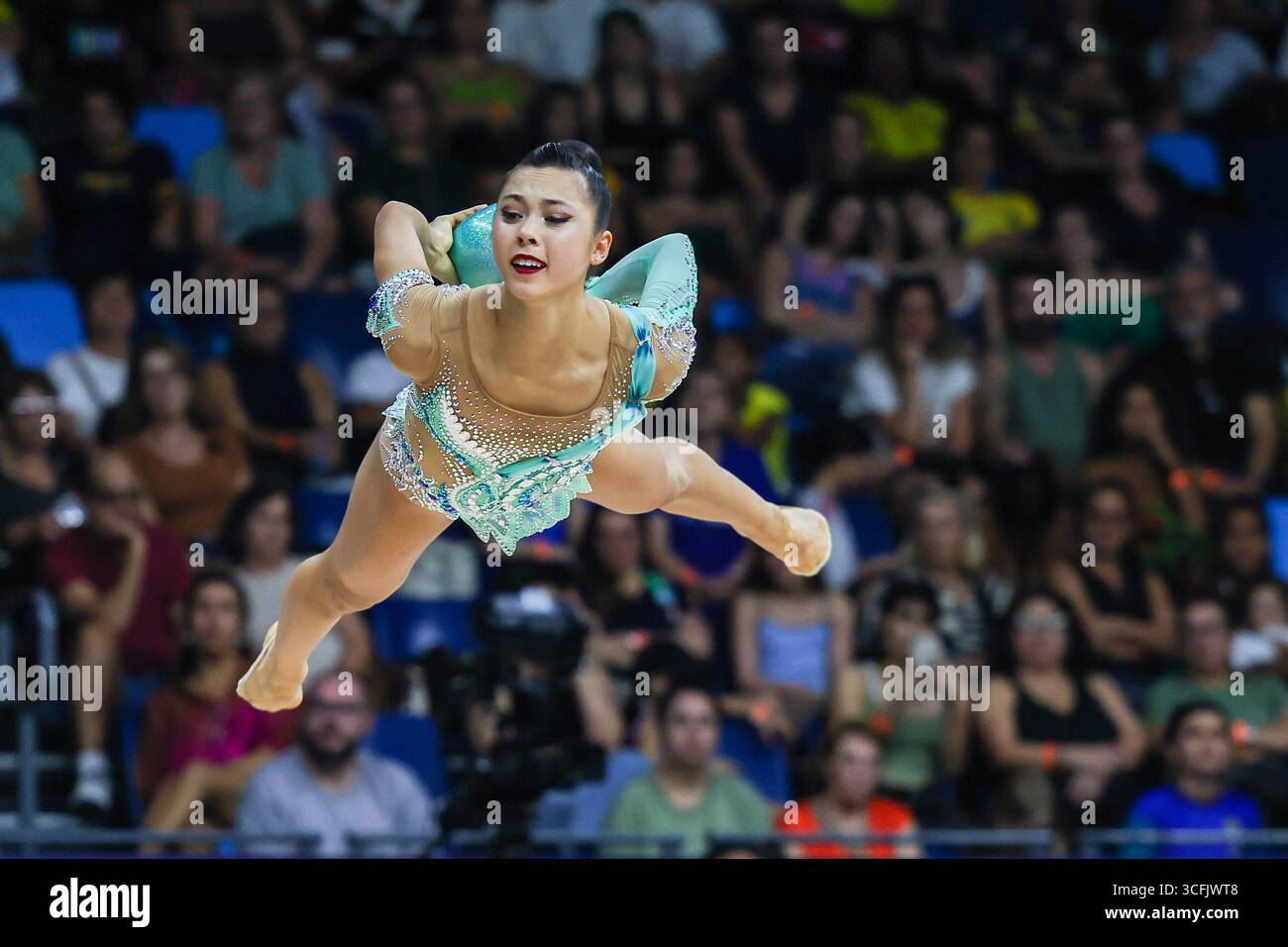 Rin Keys (USA) seen during Rhythmic Gymnastics FIG World Championships ...
