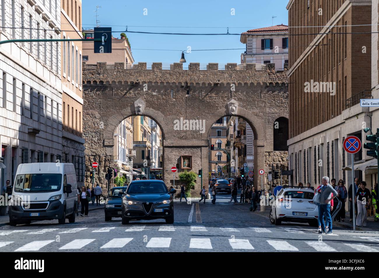 Daily Life in Rome A general view showing a street on May 13, 2025 in ...