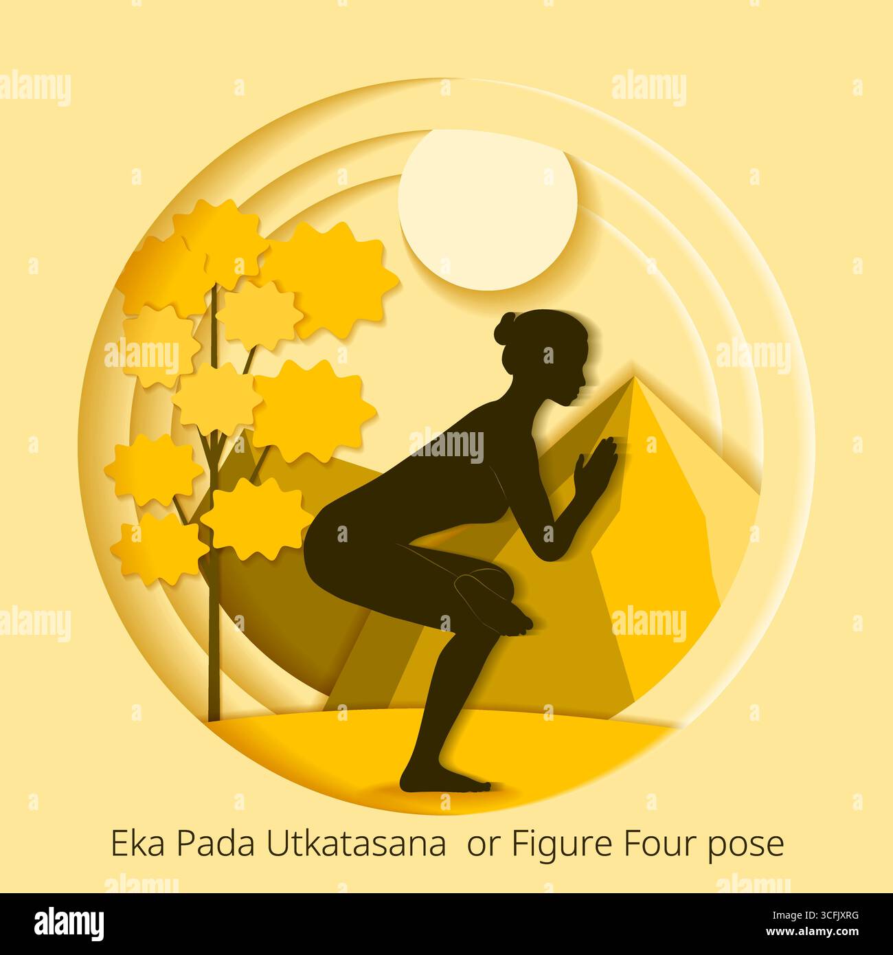 Standing pigeon pose Stock Vector Images - Alamy