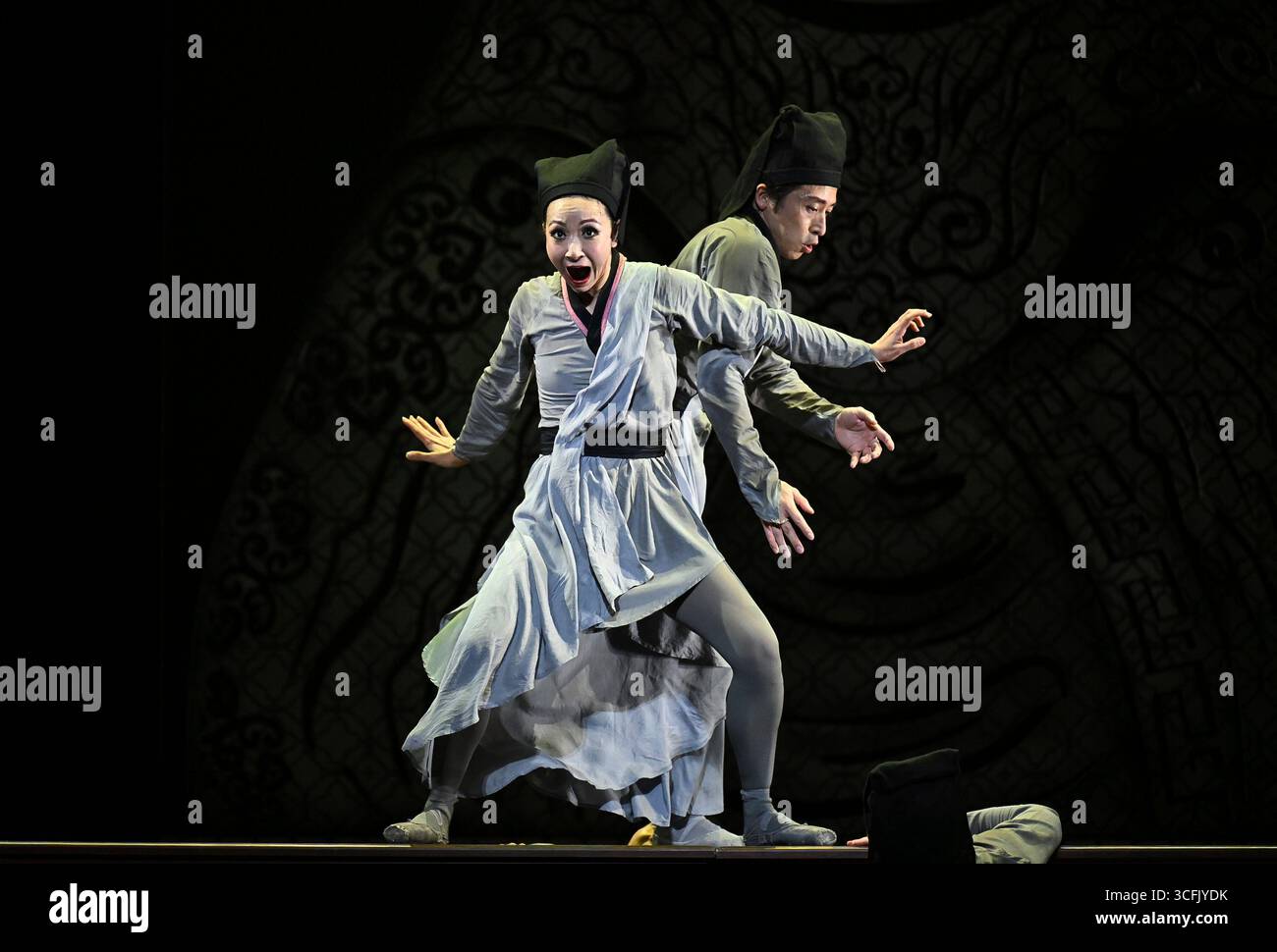 Hong Kong Ballet dancers Xuan Cheng, left, and Ma Renjie participate in ...