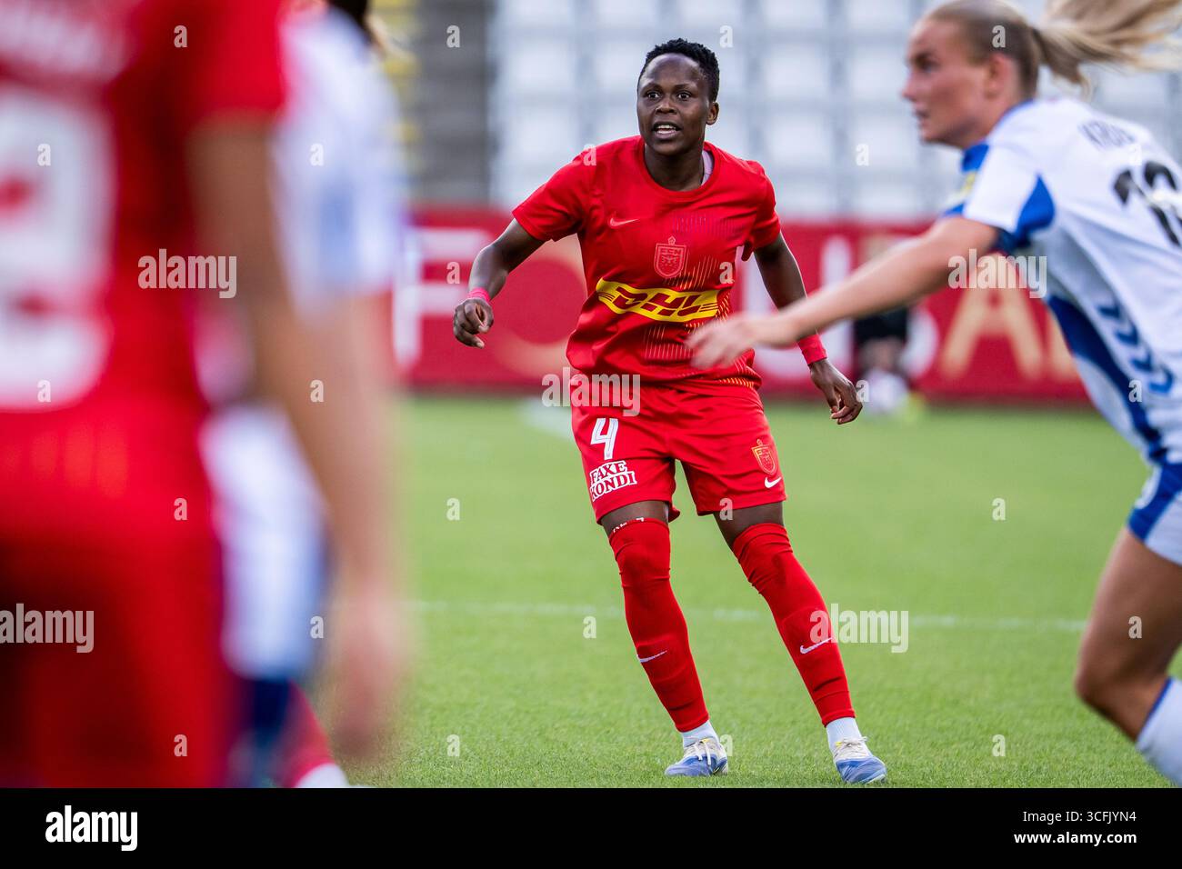 Odense, Denmark. 23rd, August 2025. Bongeka Gamede (4) of FC ...