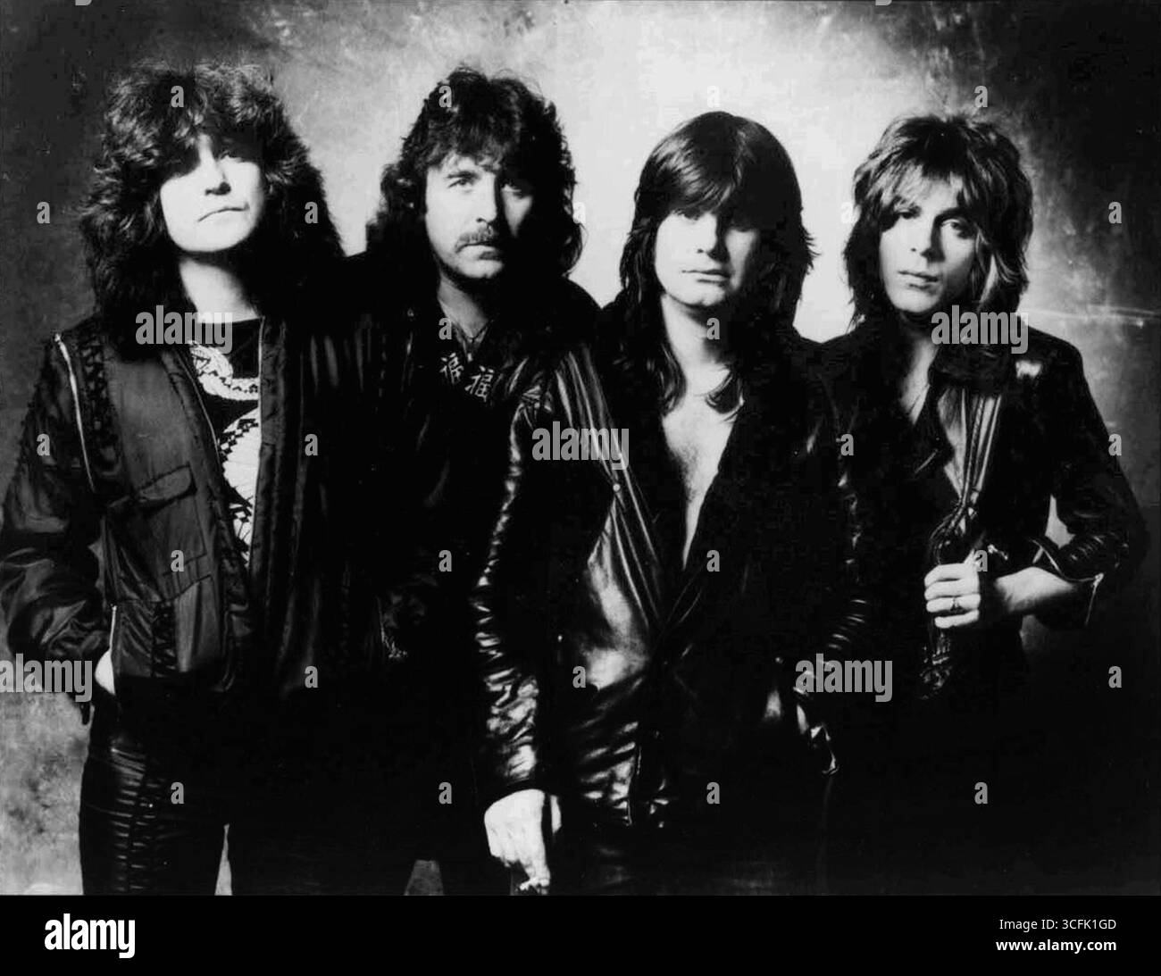 Ozzy Osbourne band in 1980, then known as "Blizzard of Ozz". L-R: Bob ...