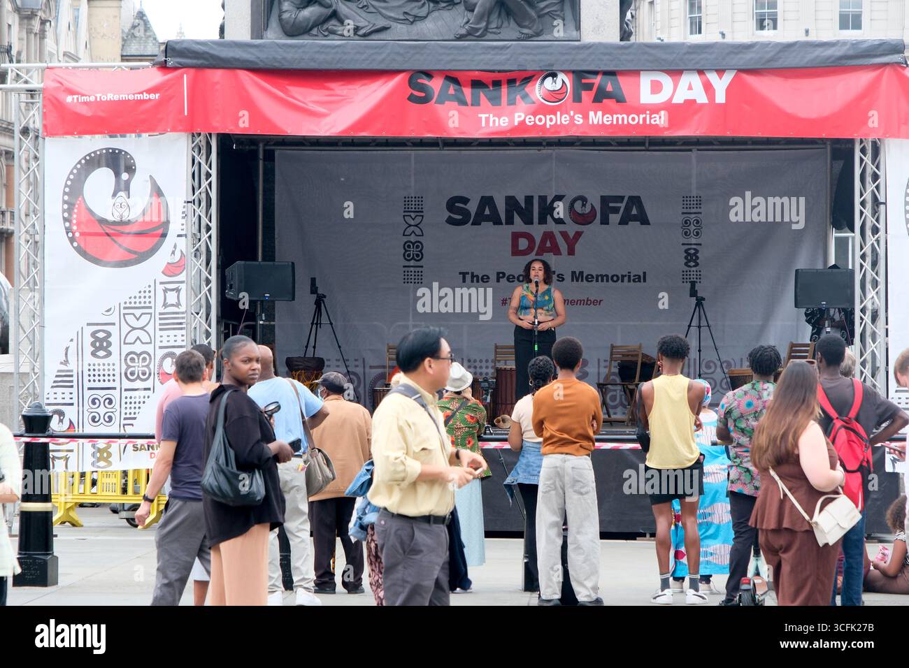 Trafalgar Square, London, UK. 23rd Aug 2025. Sankofa Day, International Day for the Remembrance ...