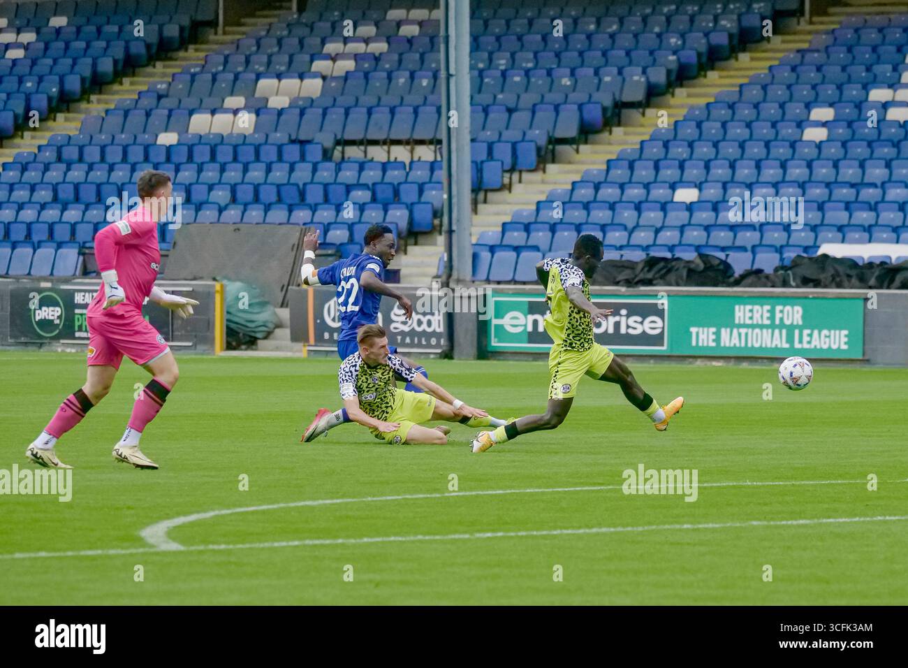 Halifax, UK. 23rd August 2025. FC Halifax Town play Forest Green Rovers ...