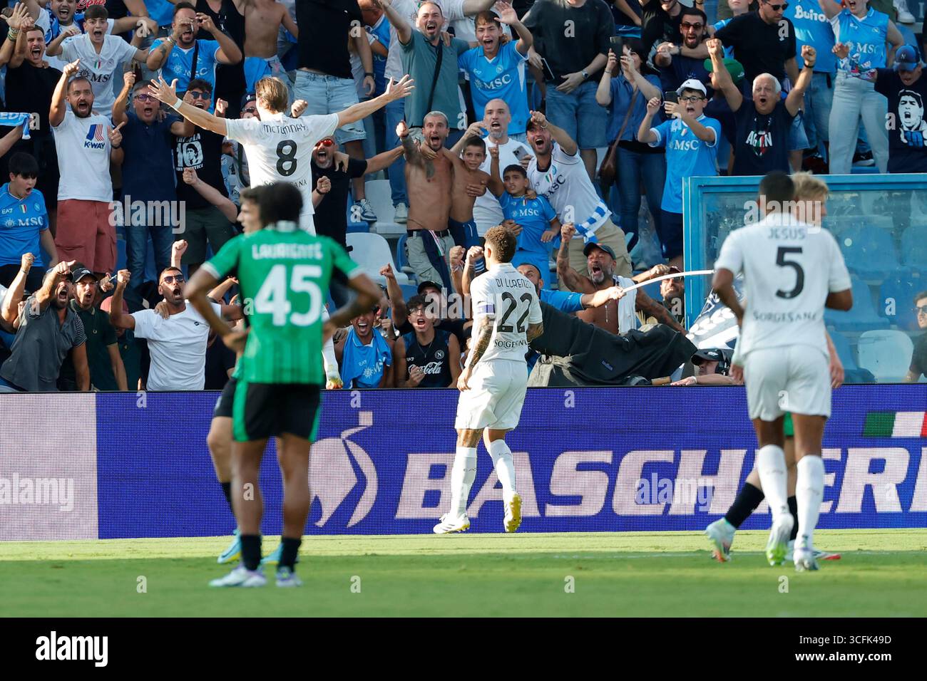 23rd August 2025; Mapei Stadium, Reggio Emilia, Italy, Serie A Football, Sassuolo versus Napoli ...