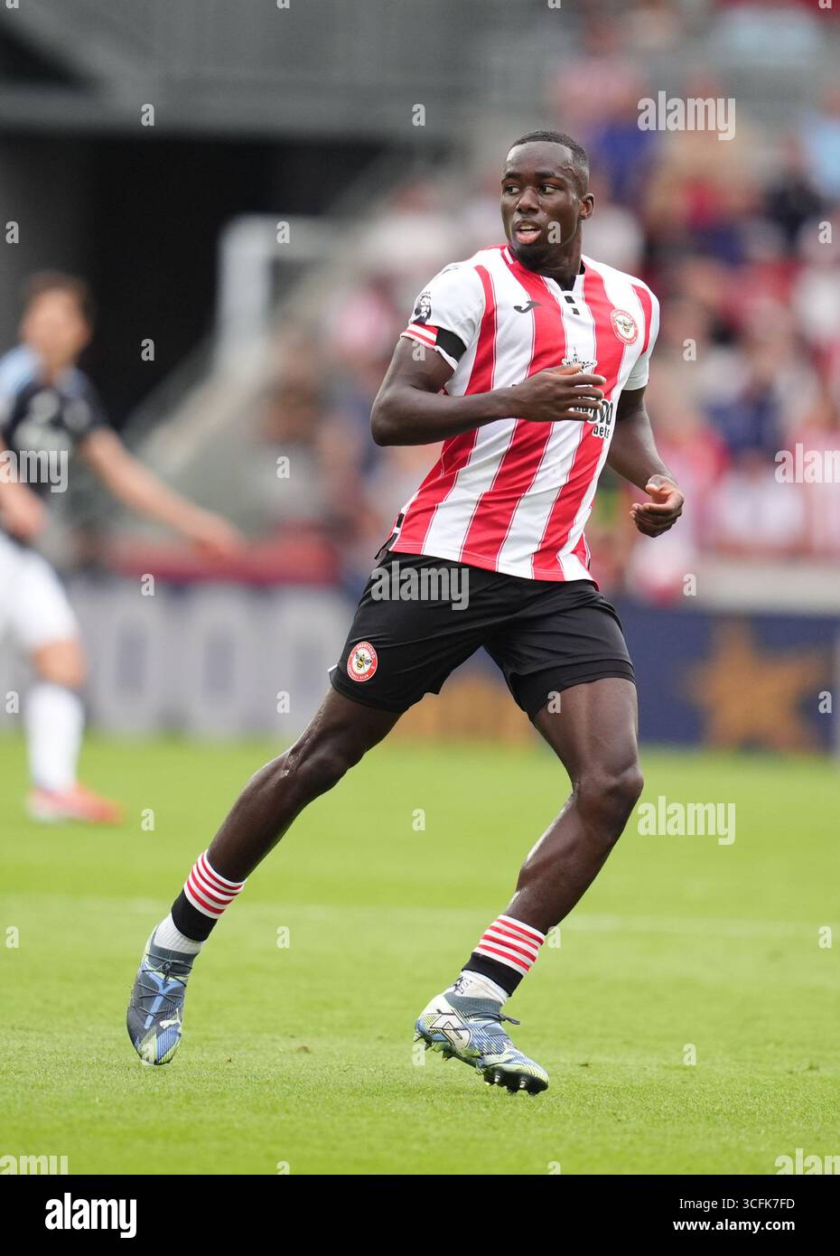 Brentford's Michael Kayode during the Premier League match at the Gtech ...