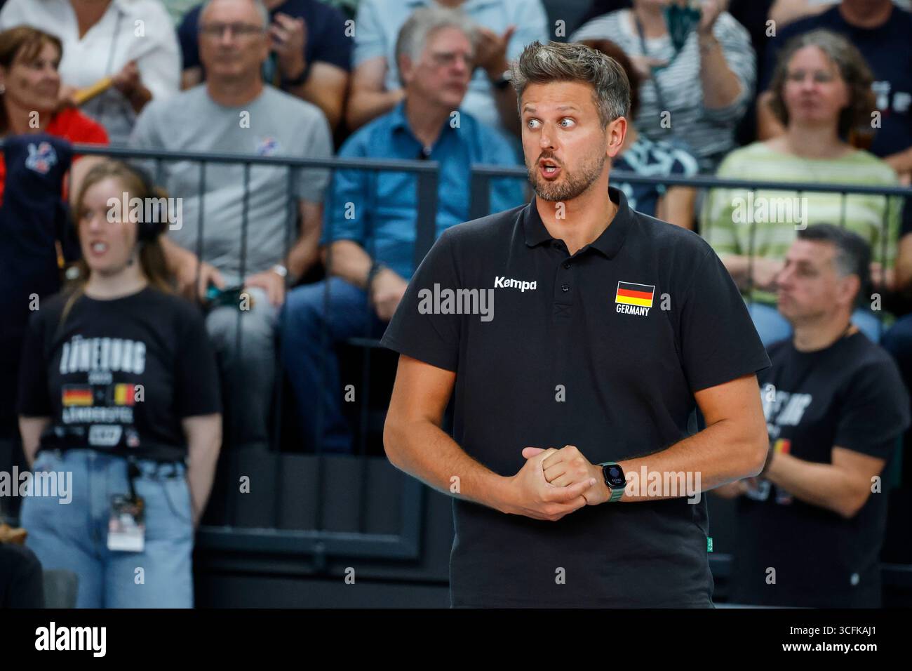 23 August 2025, Lower Saxony, Lüneburg: Volleyball: Men, international ...
