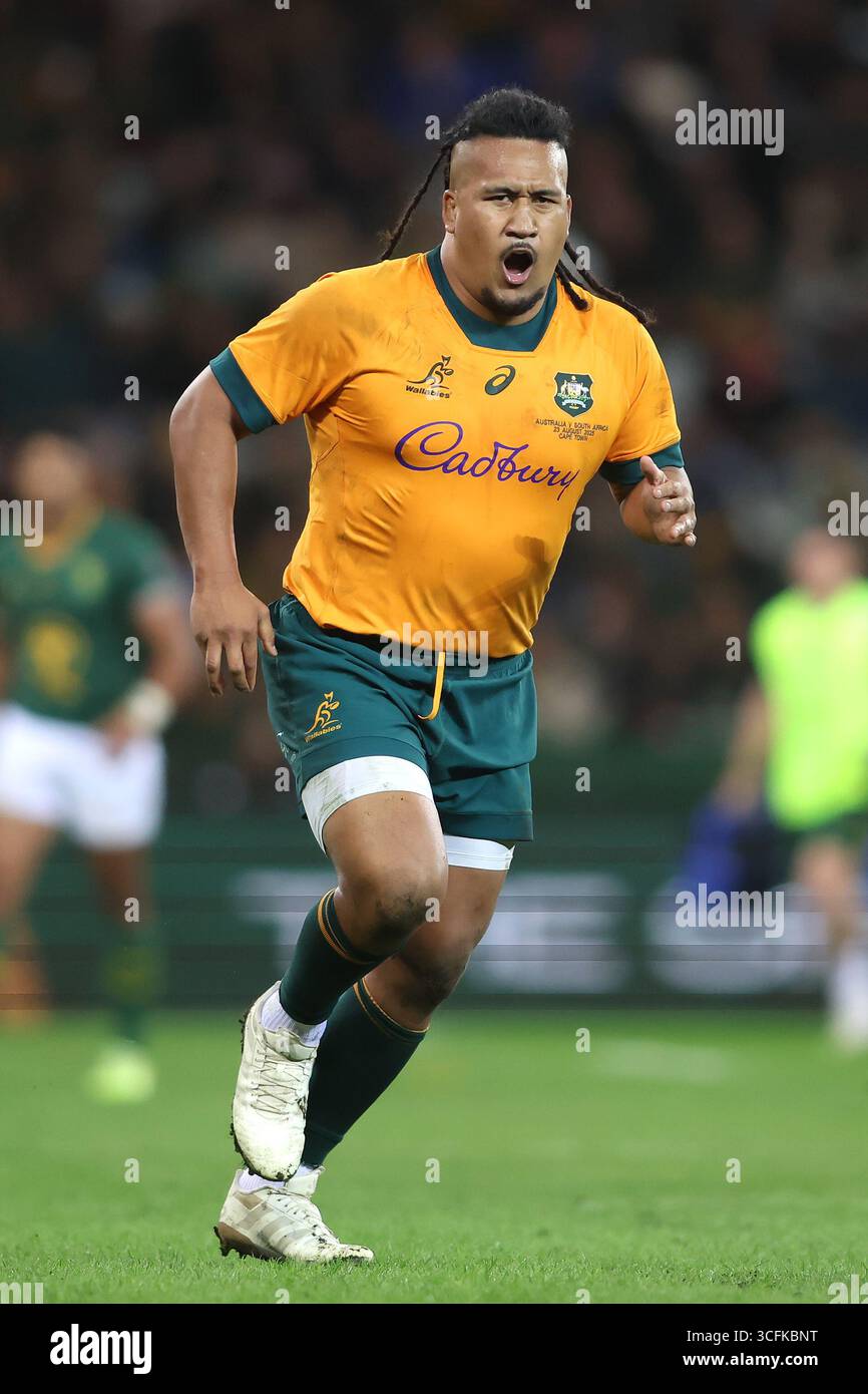 CAPE TOWN, SOUTH AFRICA - AUGUST 23: Brandon Paenga-Amosa of Australia ...