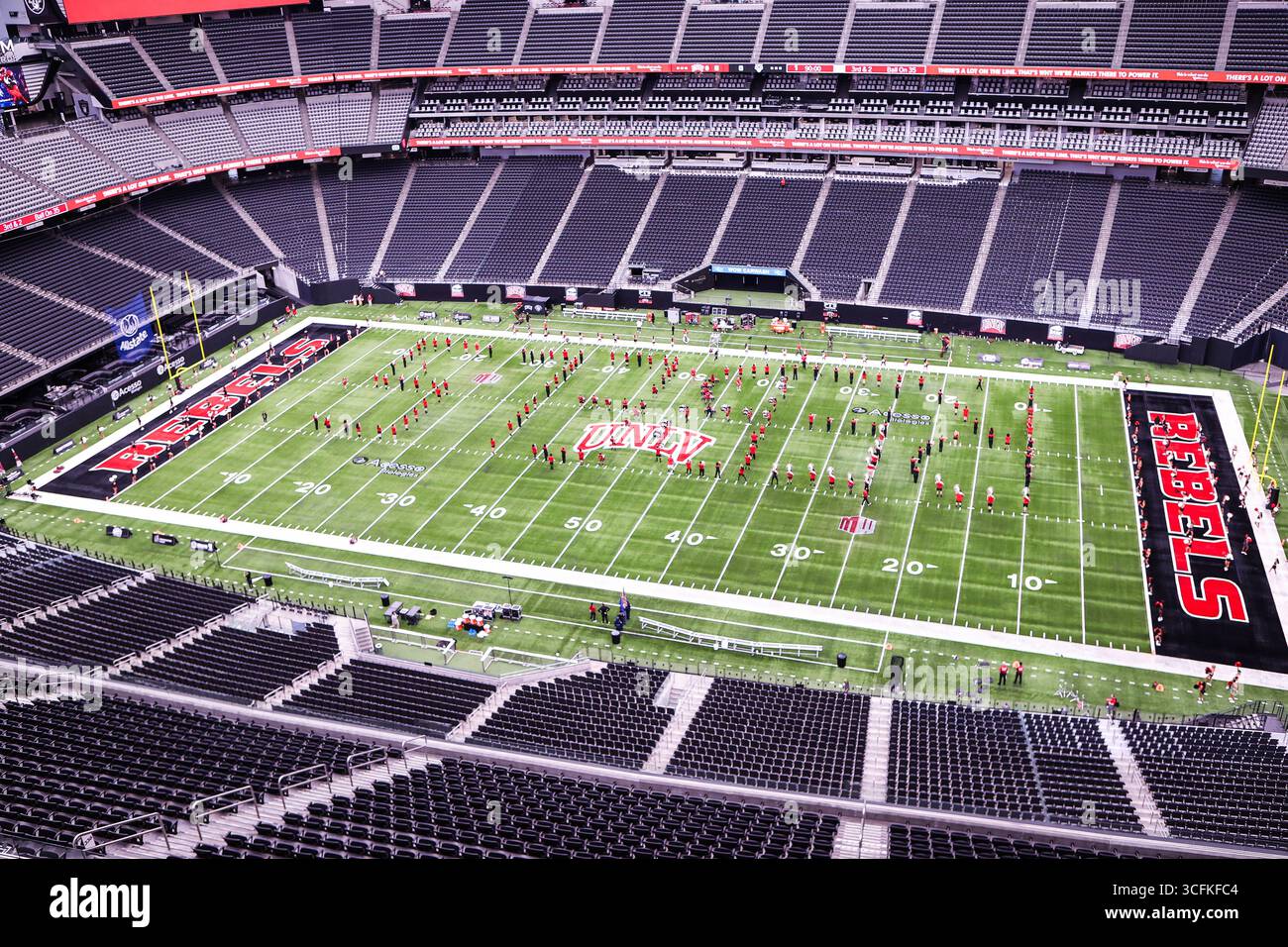 August 23, 2025: An elevated view of the football field prior to the ...