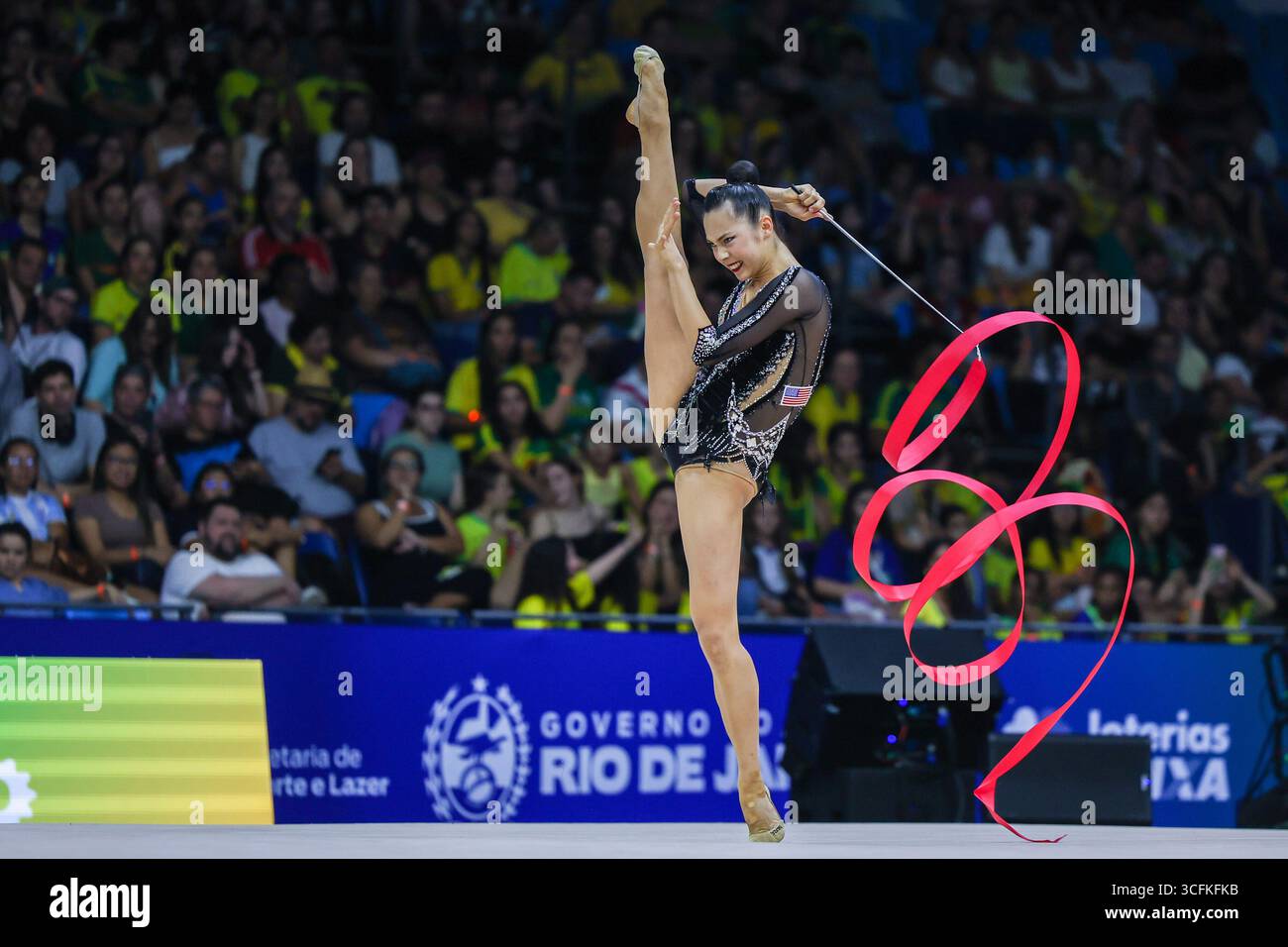 Rin Keys (USA) seen during Rhythmic Gymnastics FIG World Championships ...