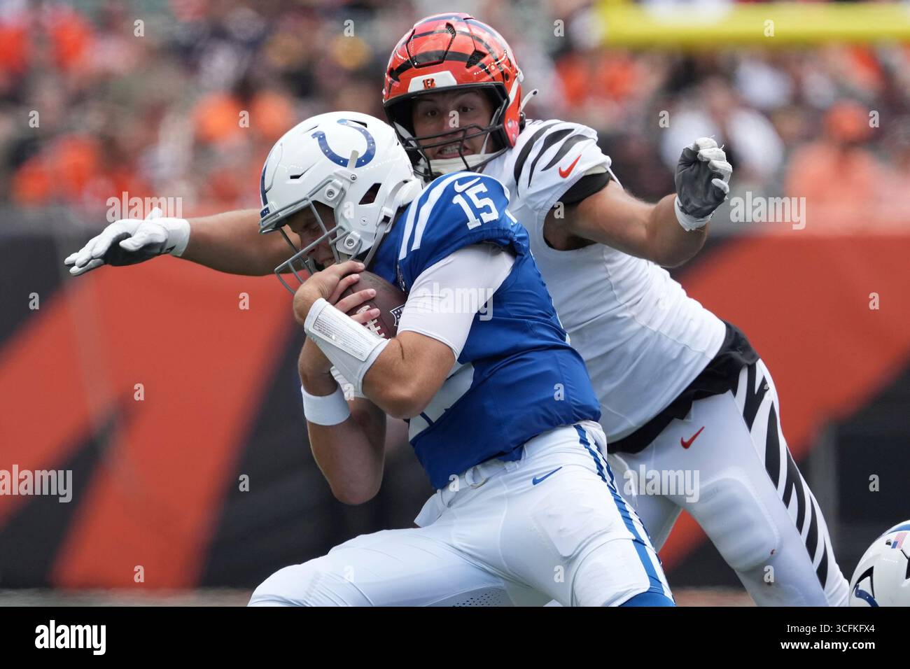 Cincinnati Bengals defensive tackle Taven Bryan sacks Indianapolis ...