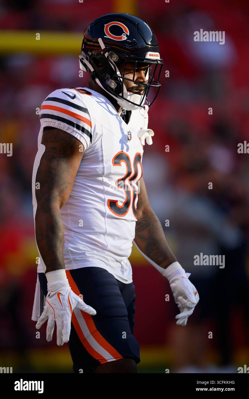 Chicago Bears safety Alex Cook prepares for a drill during warmups ...