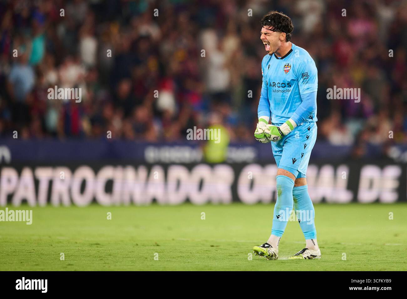 VALENCIA, SPAIN - AUGUST 23: Pablo Campos Goalkeeper of Levante UD ...