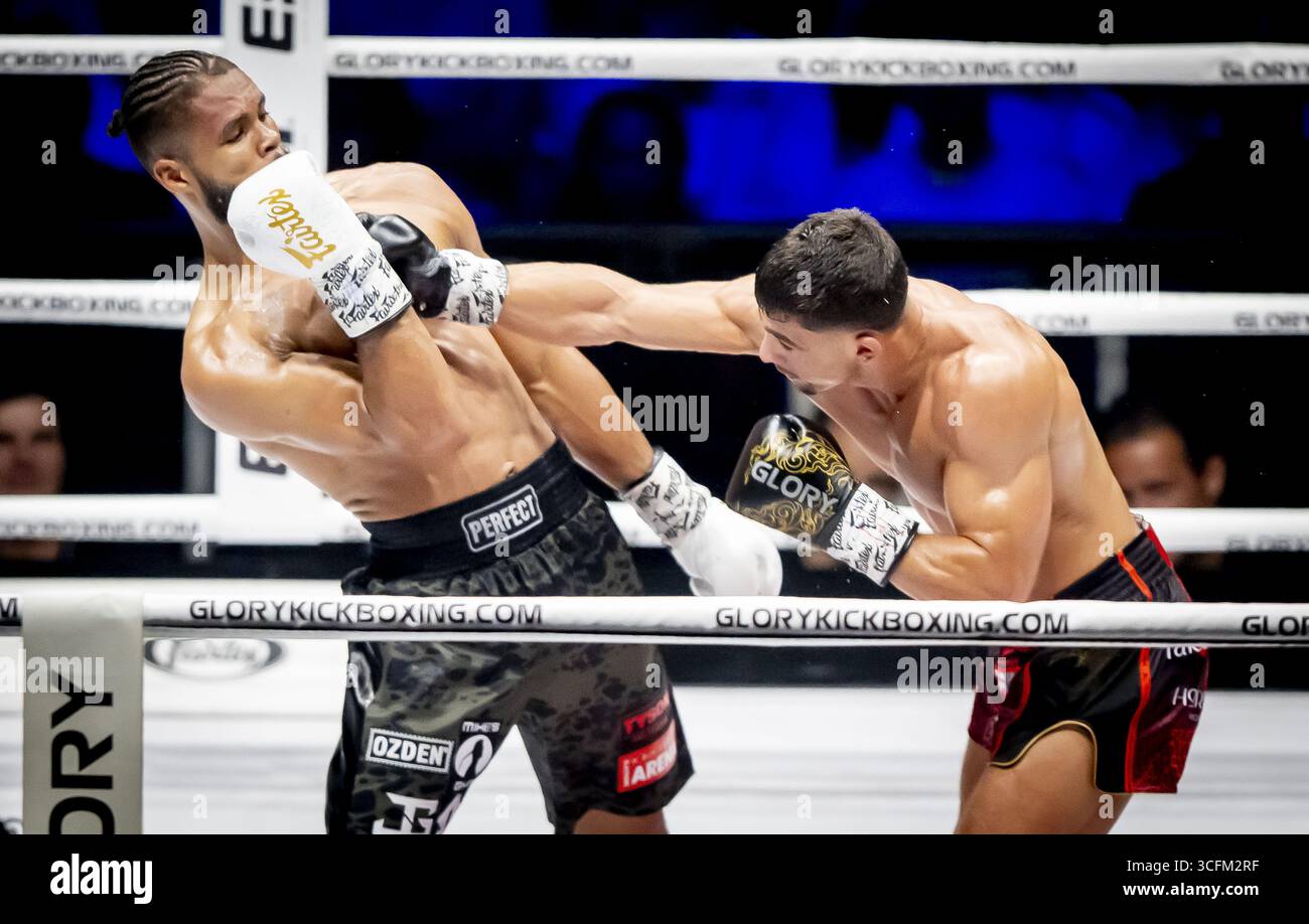 ROTTERDAM - Chico Kwasi in action against Mehdi Ait El Hadj during the ...