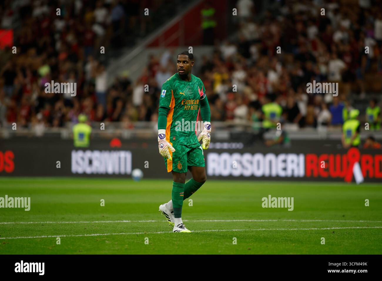Mike Maignan of AC Milan during the. Italian Serie A 2025/26 season ...