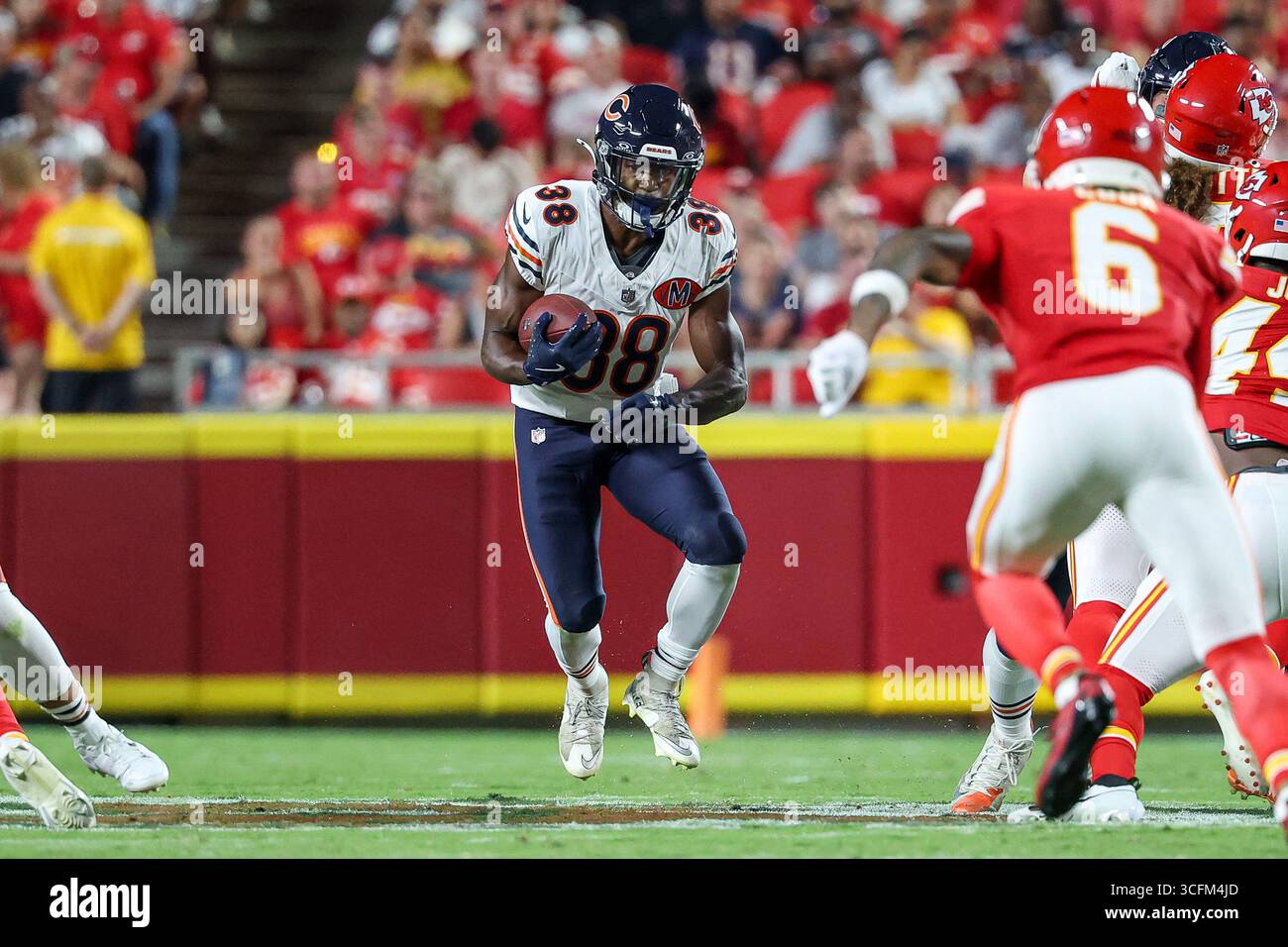 August 22, 2025: Chicago Bears running back Brittain Brown (38) runs ...