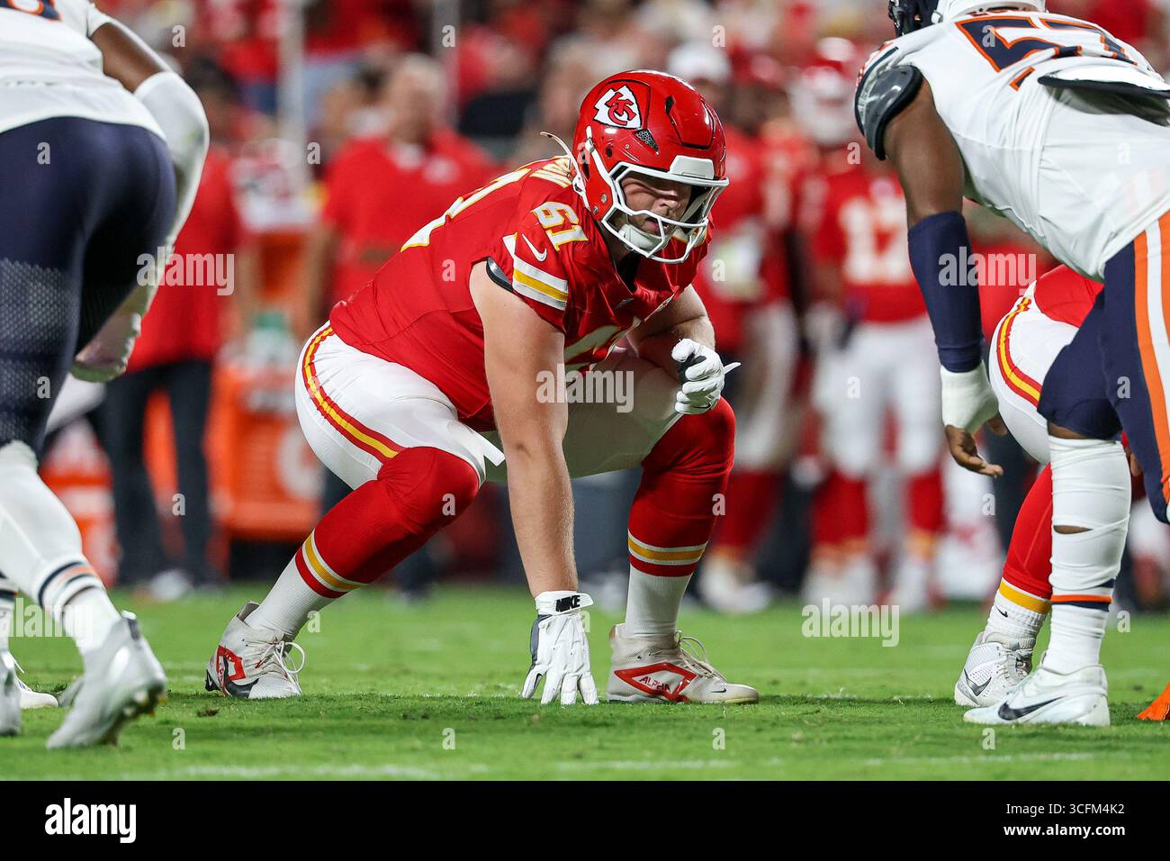 August 22, 2025: Kansas City Chiefs guard C.J. Hanson (61) is seen ...