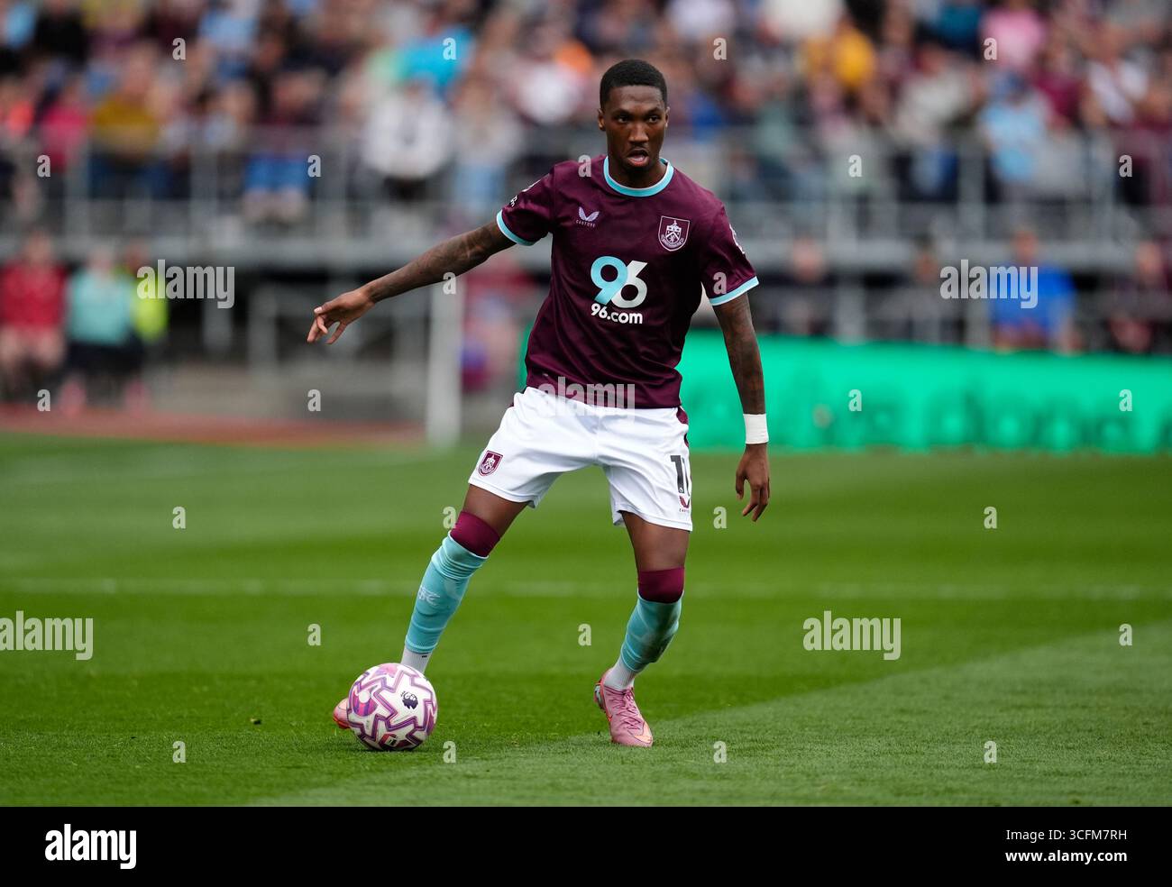 Burley's Jaidon Anthony during the Premier League match at Turf Moor ...