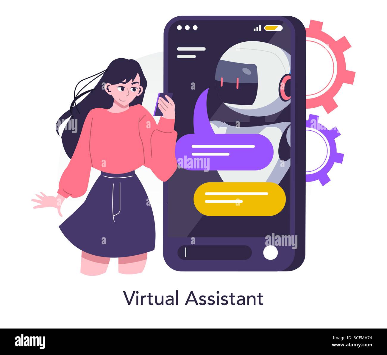 Assistantbot Stock Vector Images - Alamy