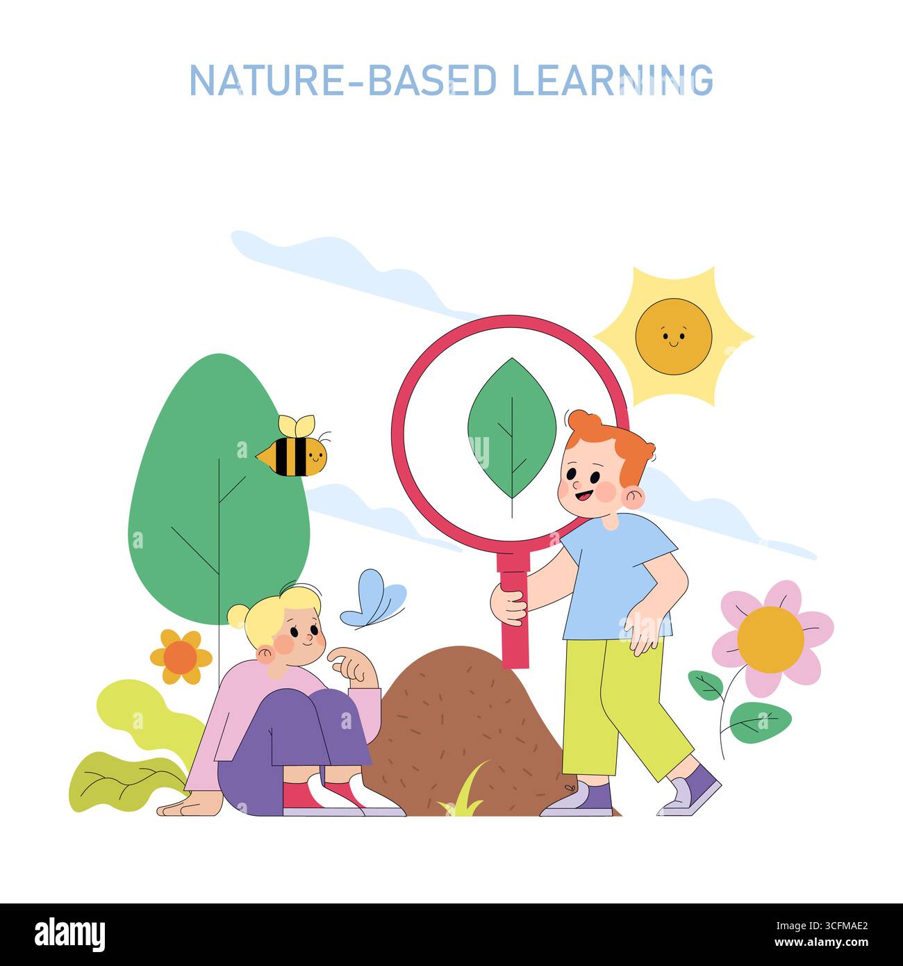 Nature based learning Stock Vector Images - Alamy