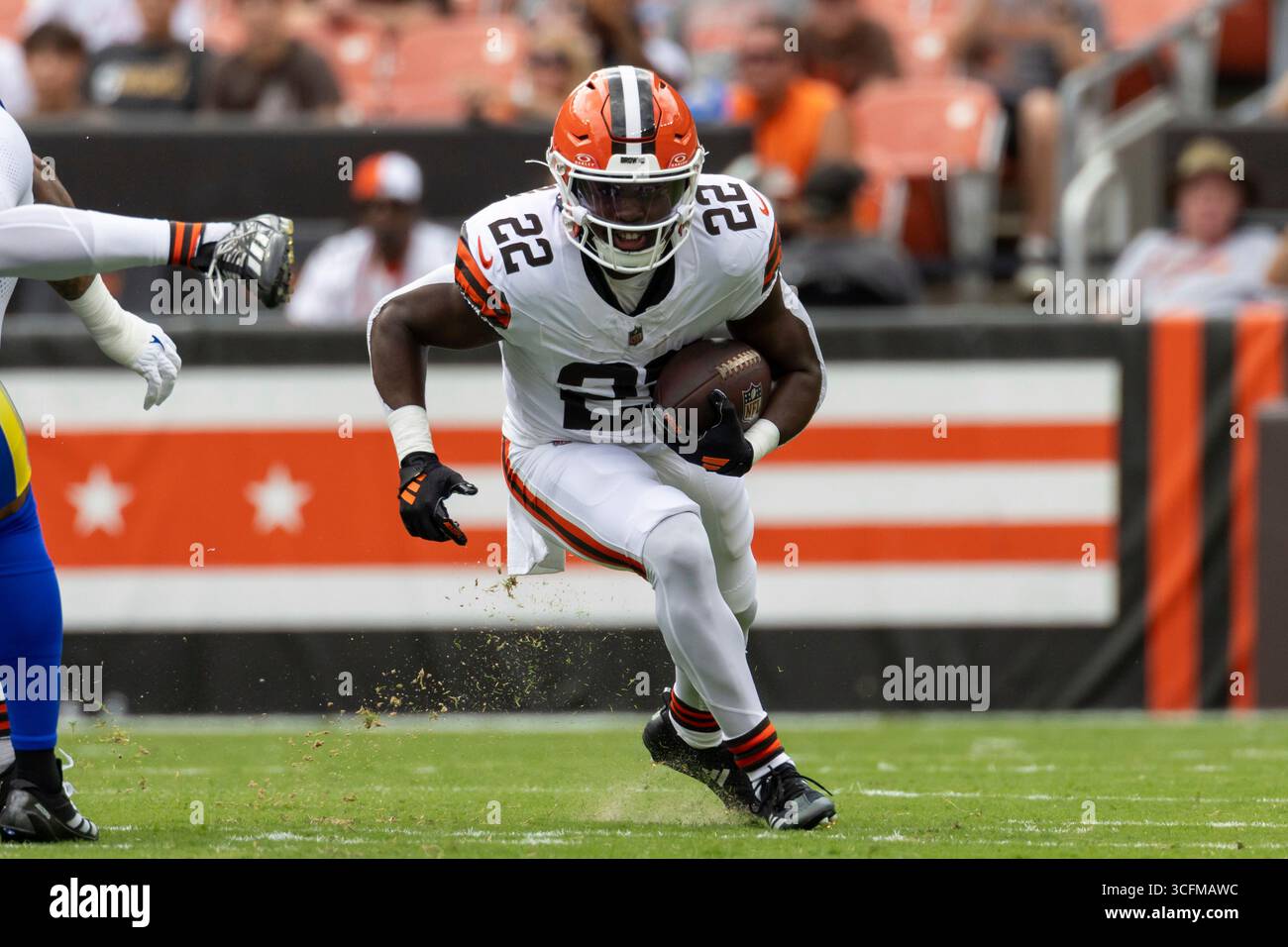 Cleveland Browns running back Dylan Sampson (22 rushes during a pre ...