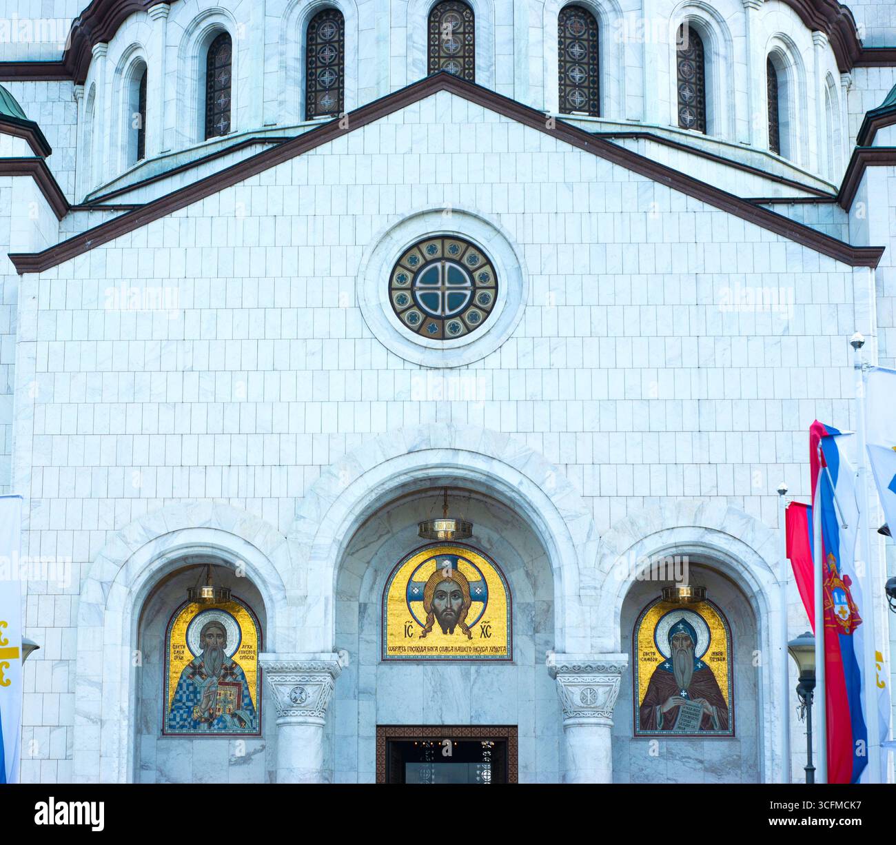 Believers outside christian orthodox hi-res stock photography and ...