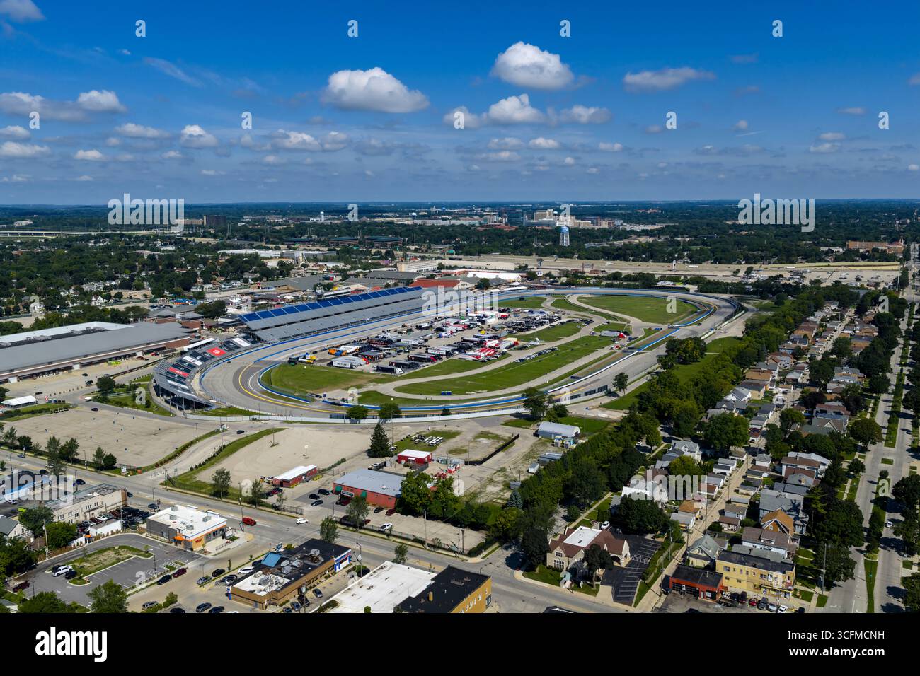 Aerial view of The Milwaukee Mile, the world’s oldest operating ...