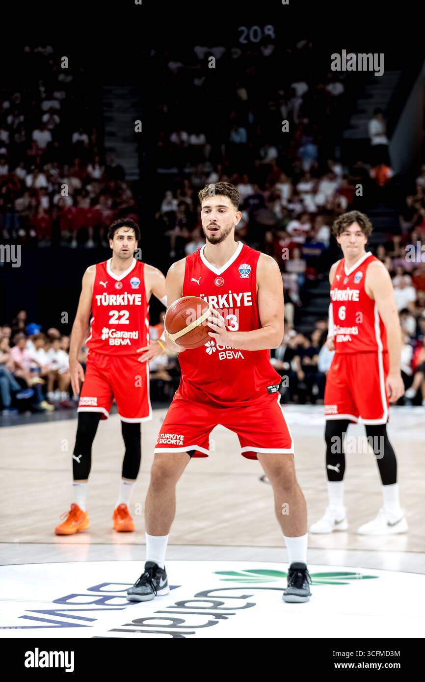 ISTANBUL, TURKEY - August 23, Eurobasket 2025 Preperation match between ...