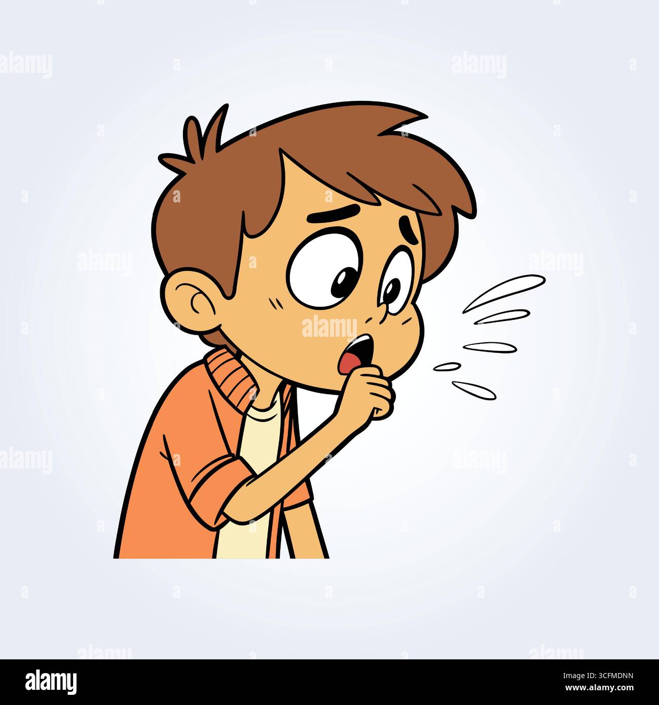 Sick breathing Stock Vector Images - Alamy