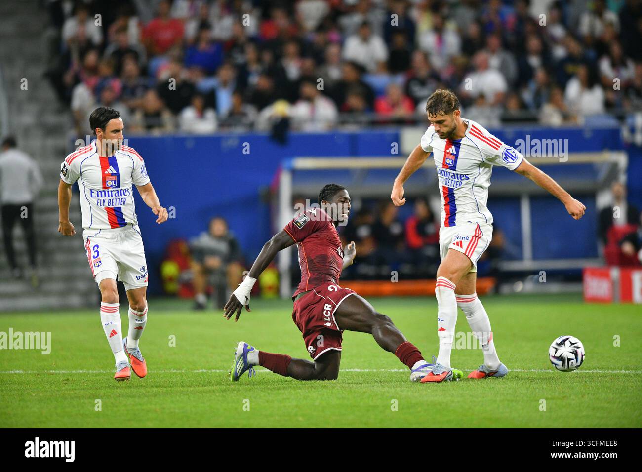 Action during the French championship Ligue 1 football match between ...