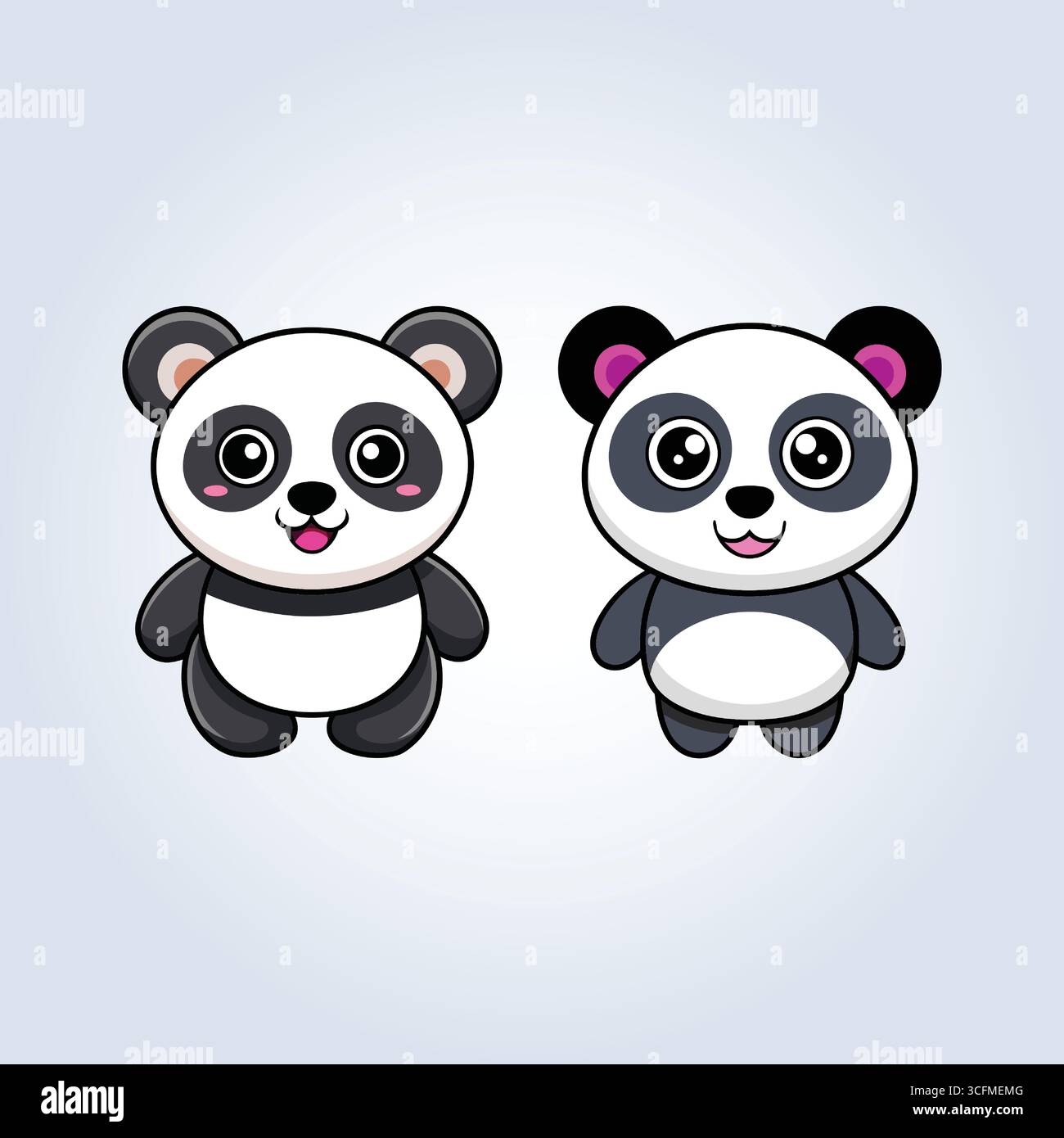 Collection cute playful cartoon Stock Vector Images - Alamy