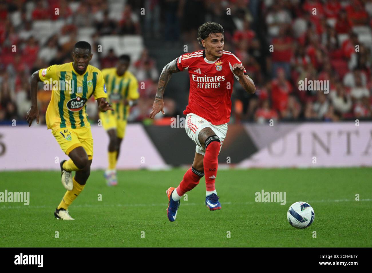 Lisbon, Portugal. 23 Aug 2025. Richard Rios of Benfica in action ...