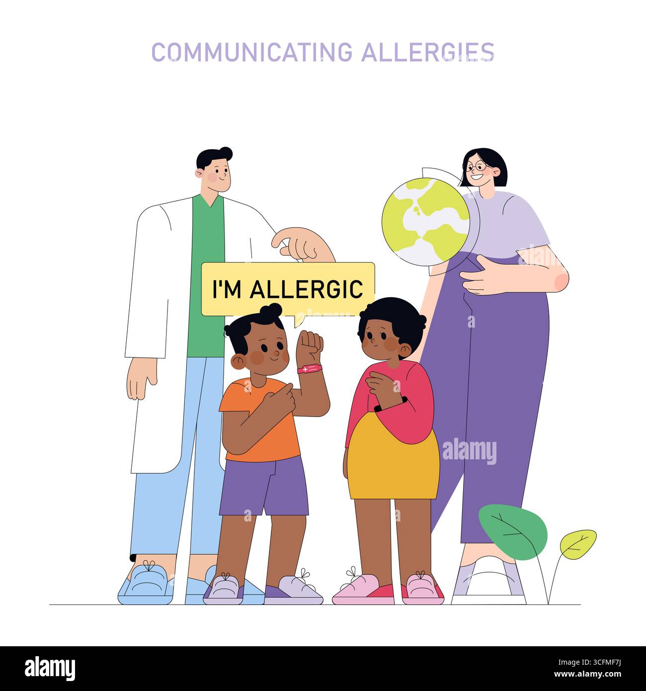 Child holds globe in Cut Out Stock Images & Pictures - Alamy