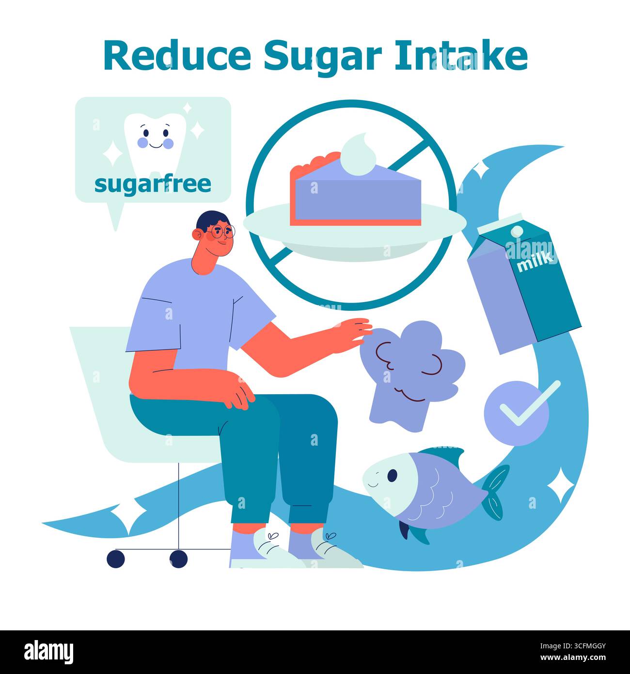 Reduce sugar Stock Vector Images - Alamy
