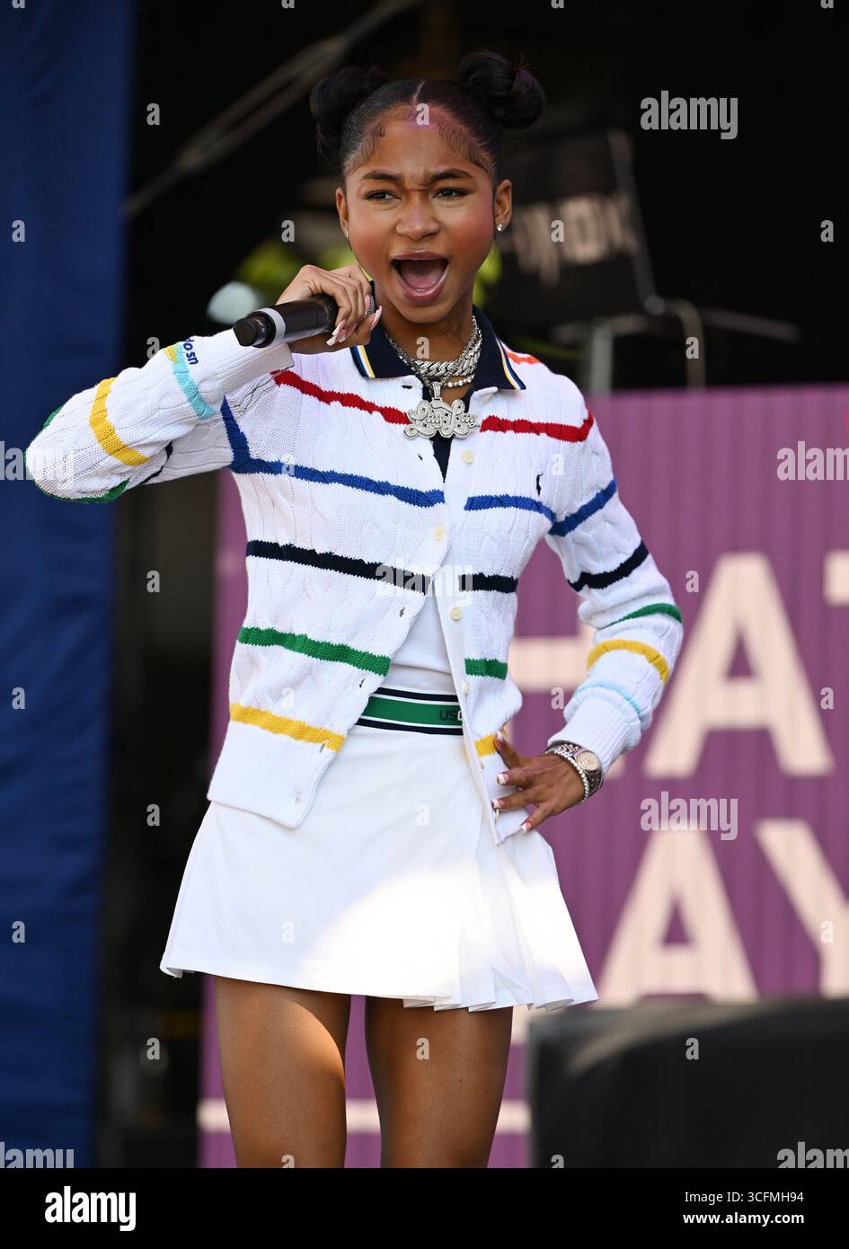 FLUSHING NY- AUGUST 23: That Girl Lay Lay performs during Arthur Ashe ...