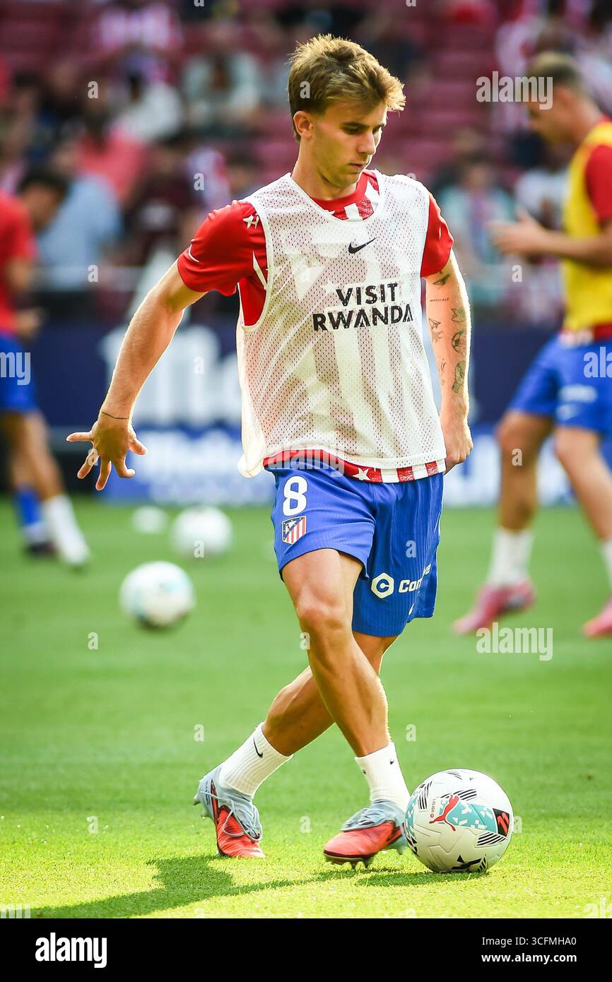 Pablo BARRIOS of Atletico Madrid during the Spanish championship La ...