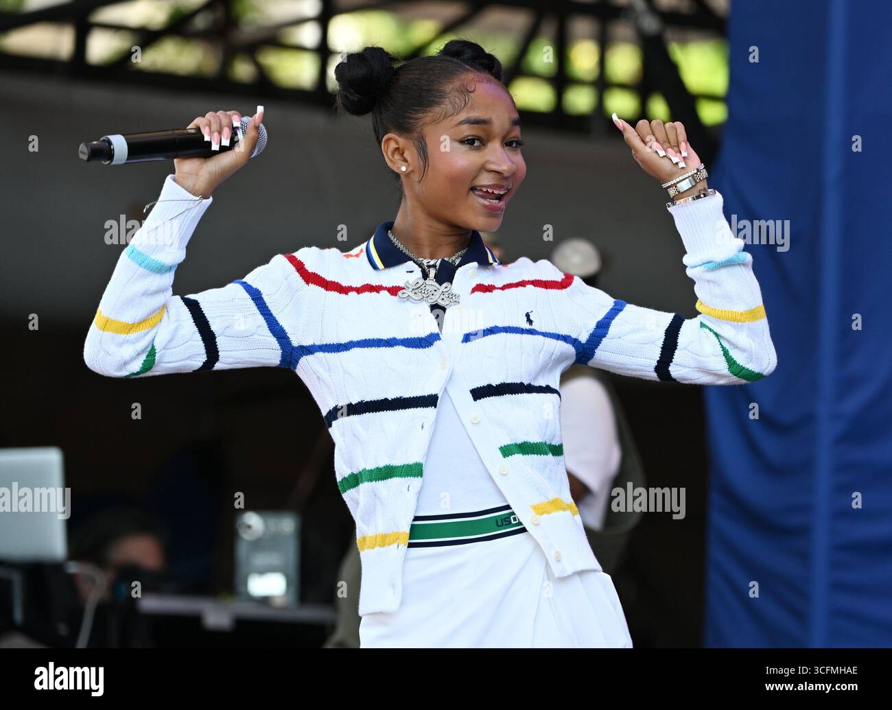 FLUSHING NY- AUGUST 23: That Girl Lay Lay performs during Arthur Ashe ...
