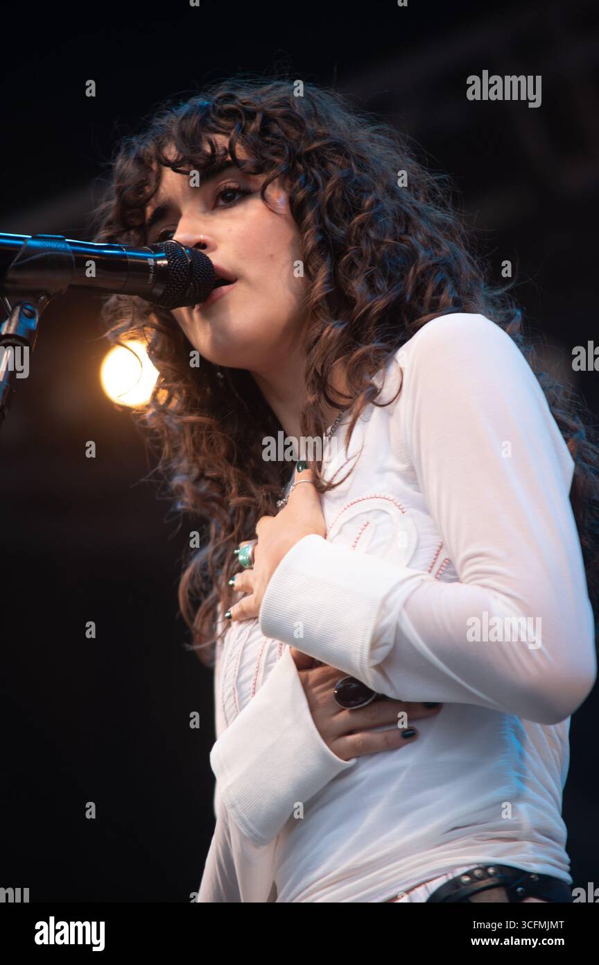 London, united Kingdom. 23rd August 2025. Singer and actress Asha Banks ...
