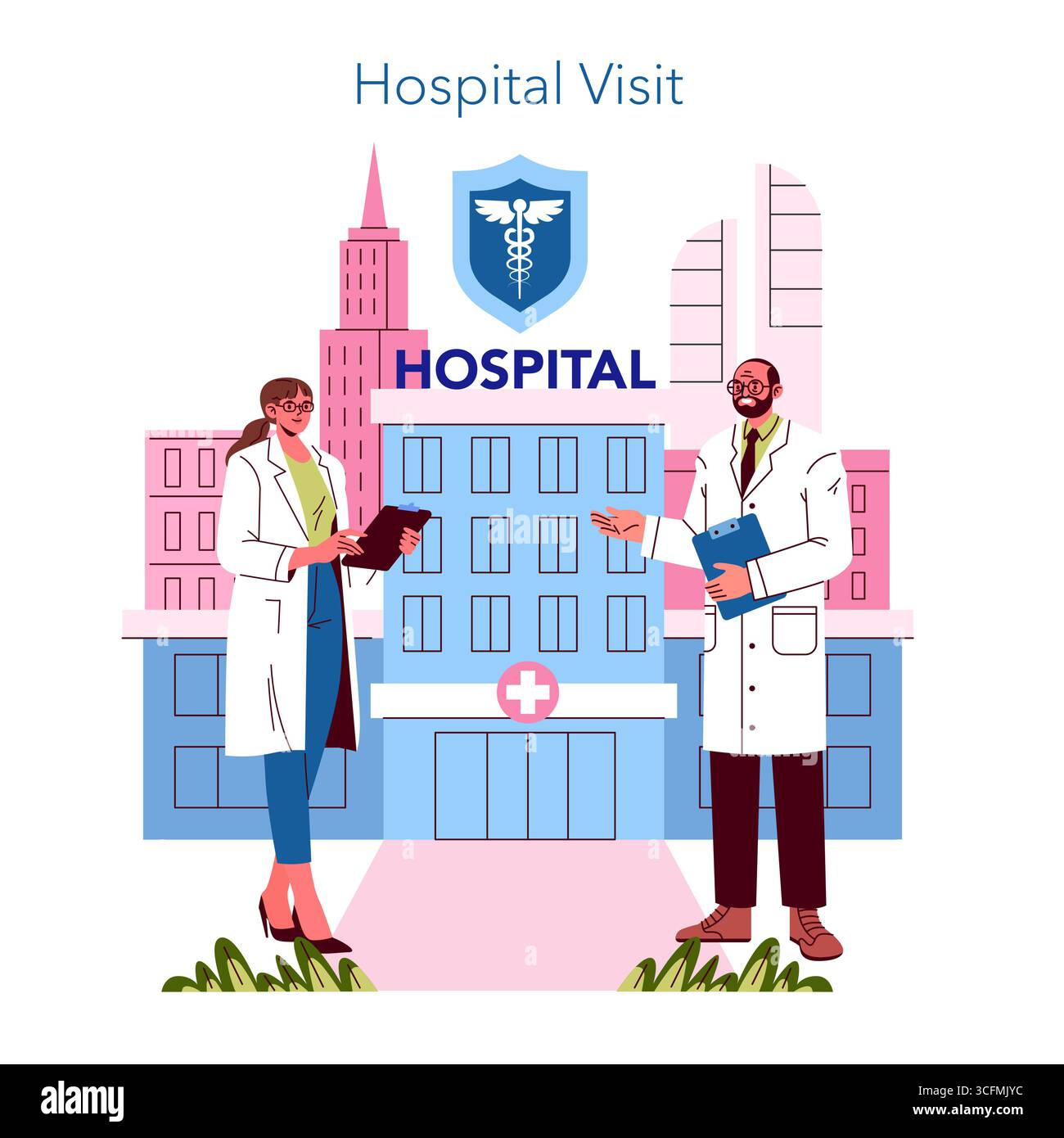 Medical team in modern Cut Out Stock Images & Pictures - Alamy