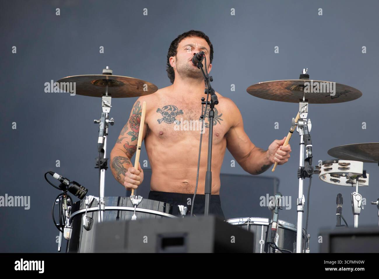 Leeds, England, 23rd August, 2025. Soft Play playing the Chevron Stage ...