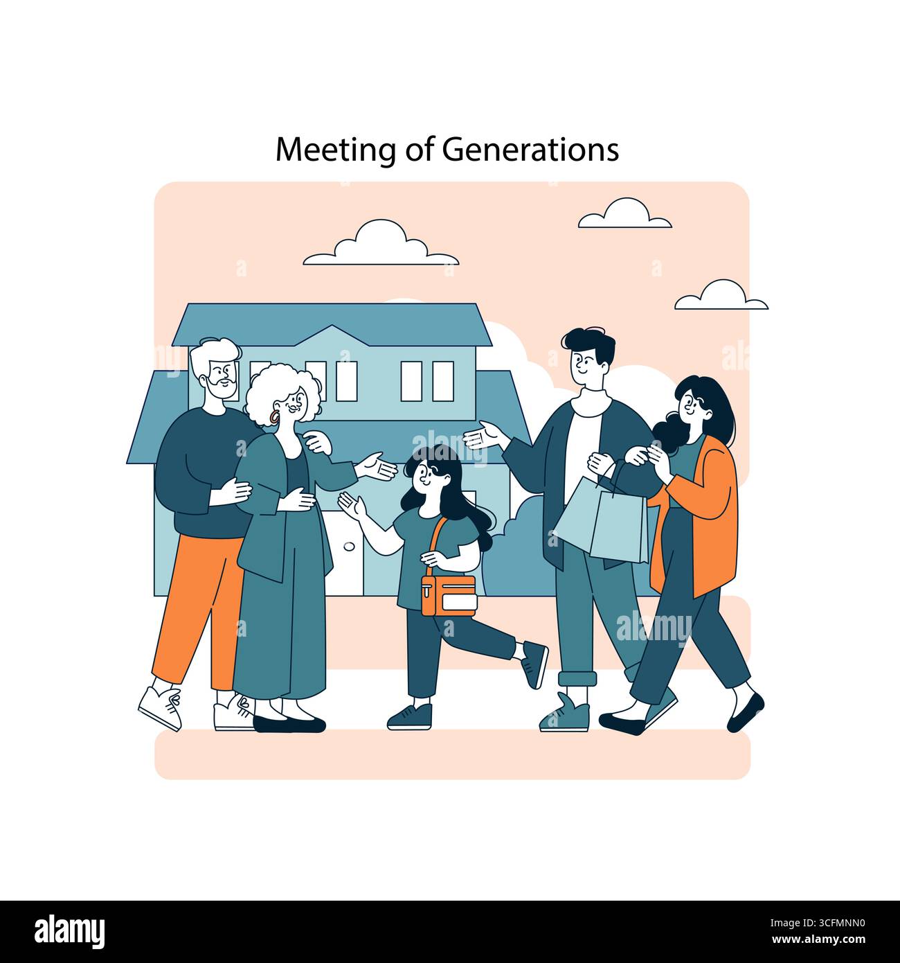 Group of people different age groups Cut Out Stock Images & Pictures ...