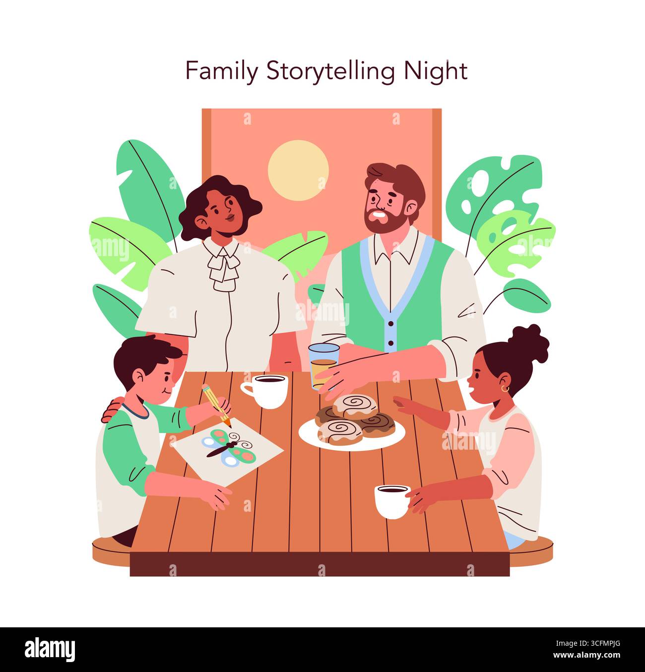 Artistic storytelling scene Cut Out Stock Images & Pictures - Alamy