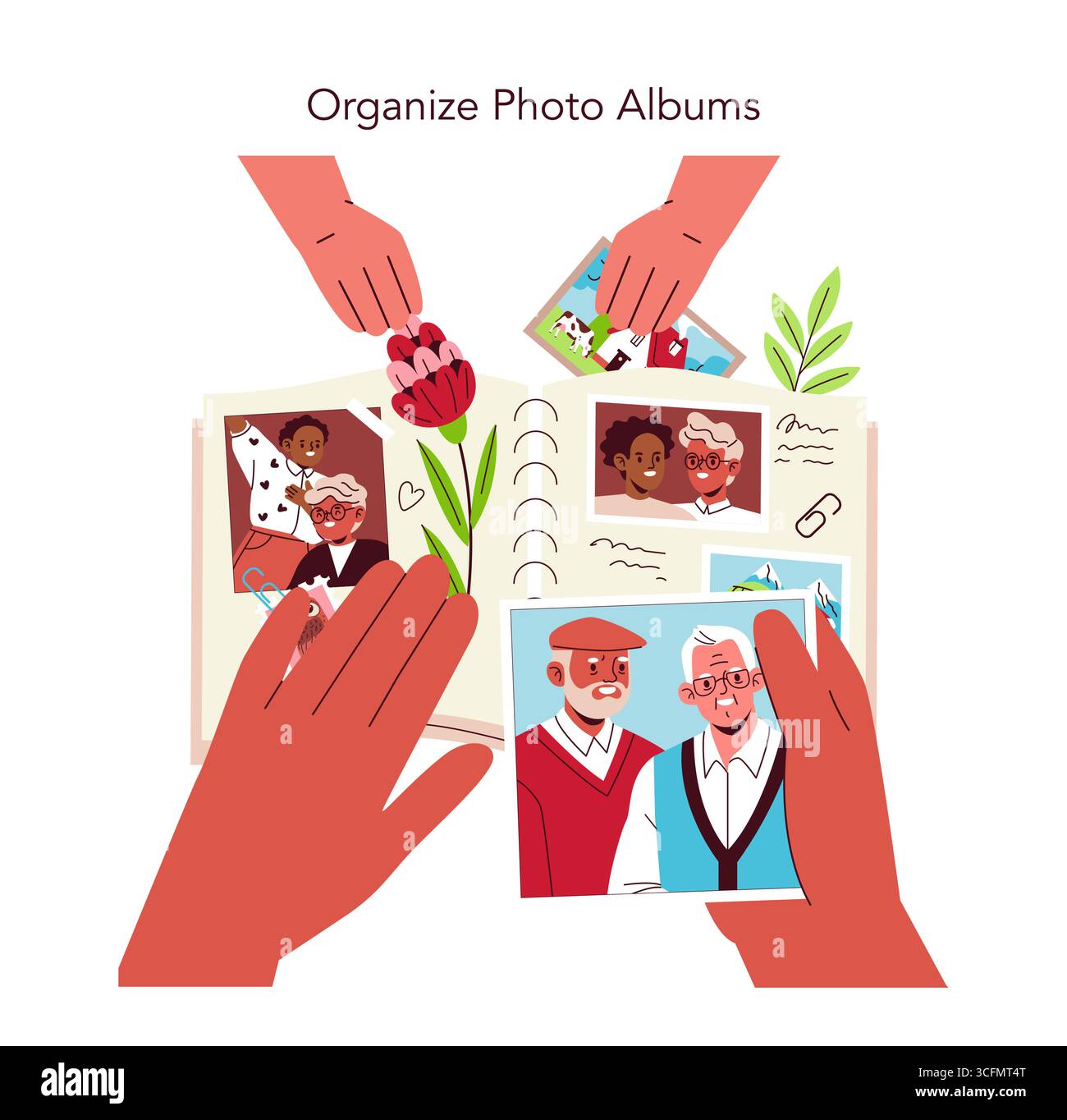 Personal photo collection Stock Vector Images - Alamy