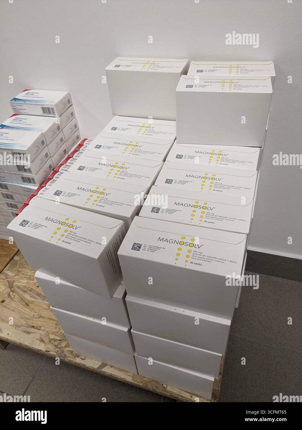 Prague,Czech Republic-May 6 2025: Magnosolv magnesium granules for oral ...