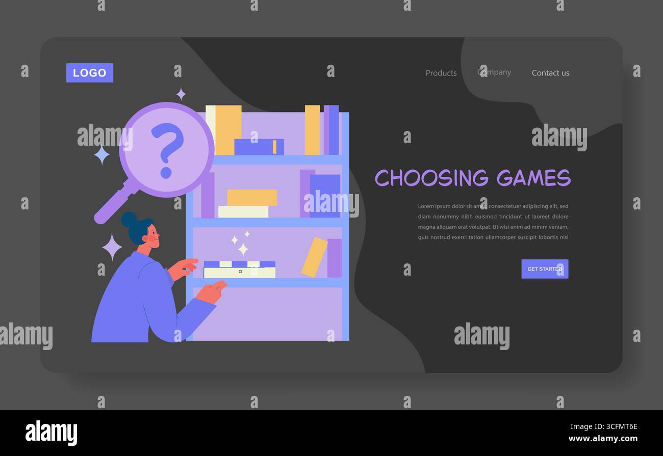 Browsing books illustration Stock Vector Images - Alamy