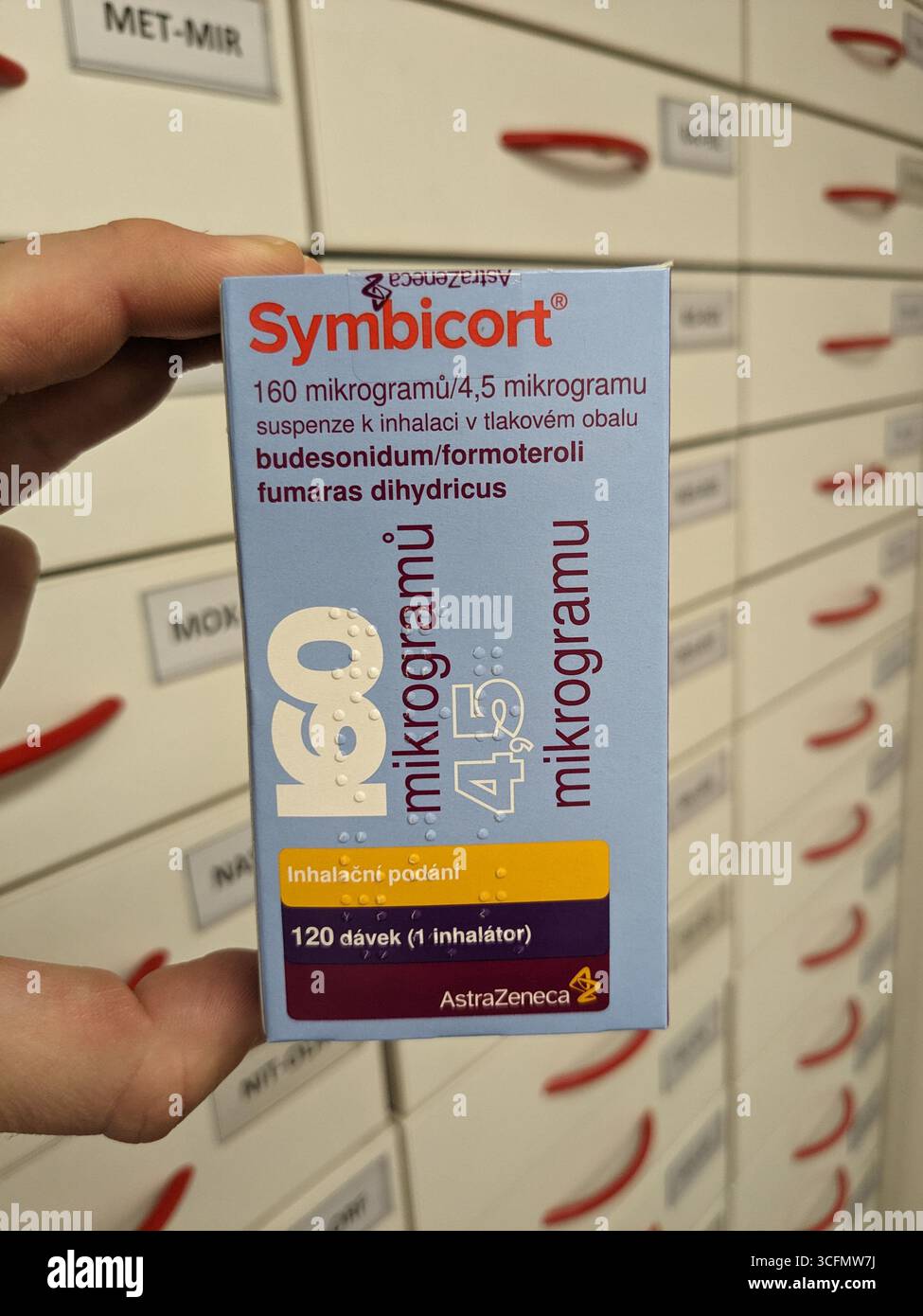 Prague,Czech Republic-May 6 2025: Symbicort inhaler with budesonide and ...