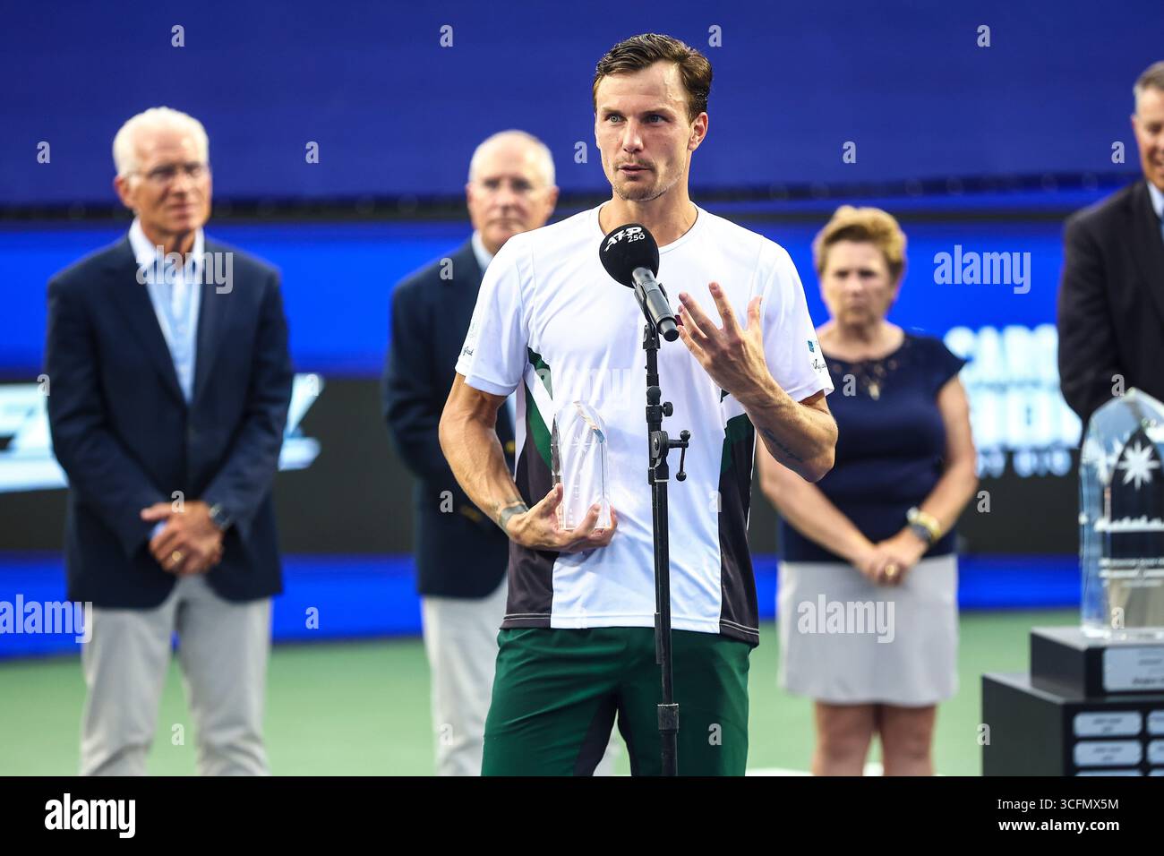 August 23, 2025: Marton Fucsovics wins Winston Salem Open. Winston-Salem Open Finals (Marton ...