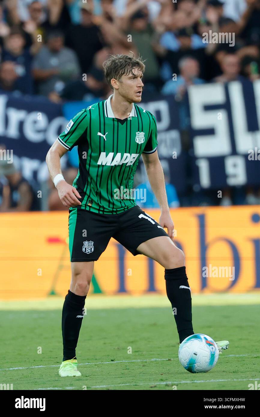 Filippo Romagna of US Sassuolo Calcio seen in action during the Italian ...