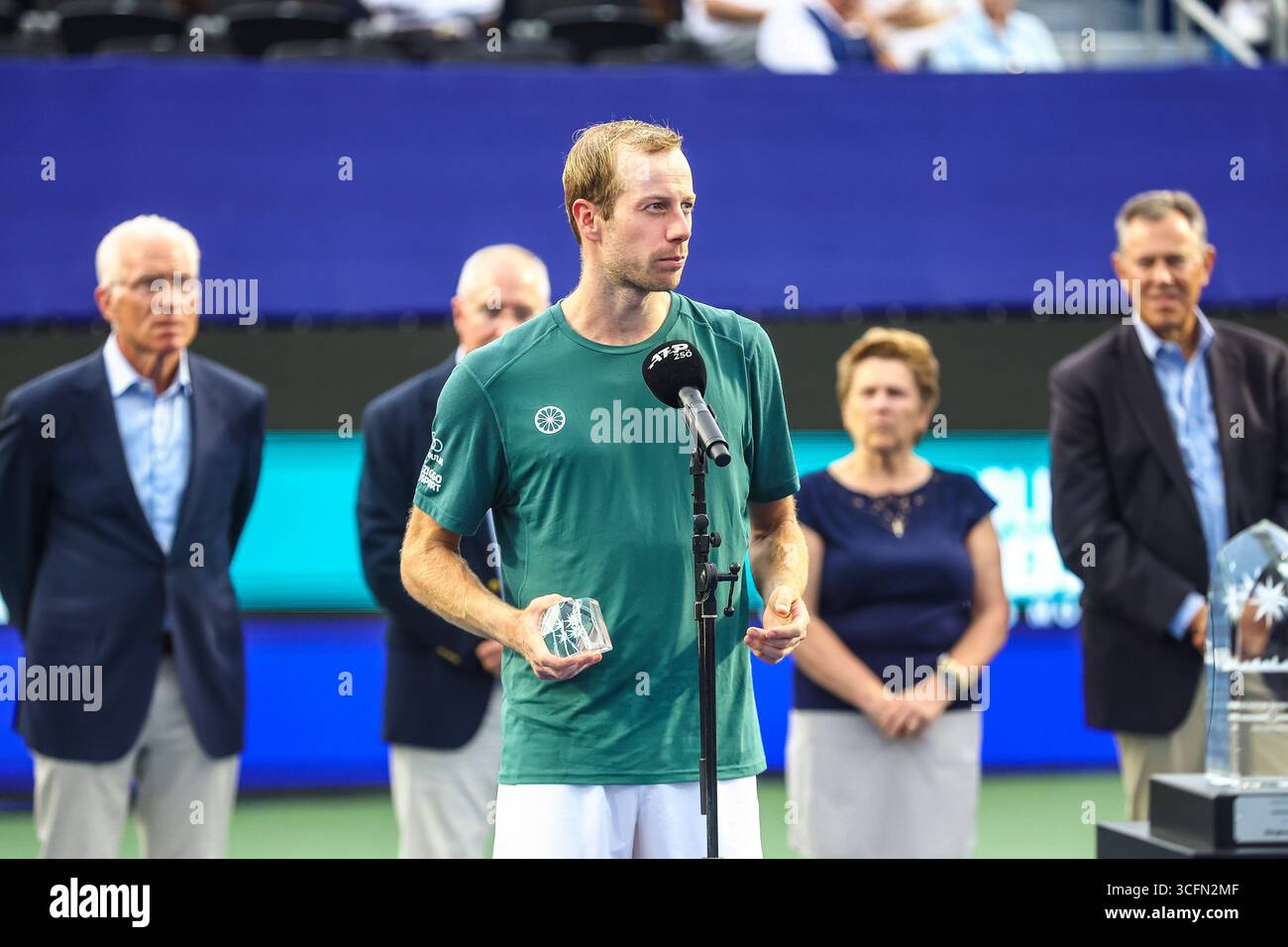 August 23, 2025: Botic Van De Zandschulp was runner-up at the Winston ...